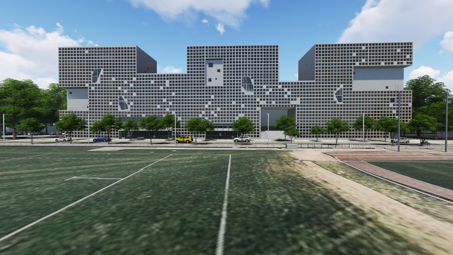 3D Simmons Hall Mit - TurboSquid 1711290