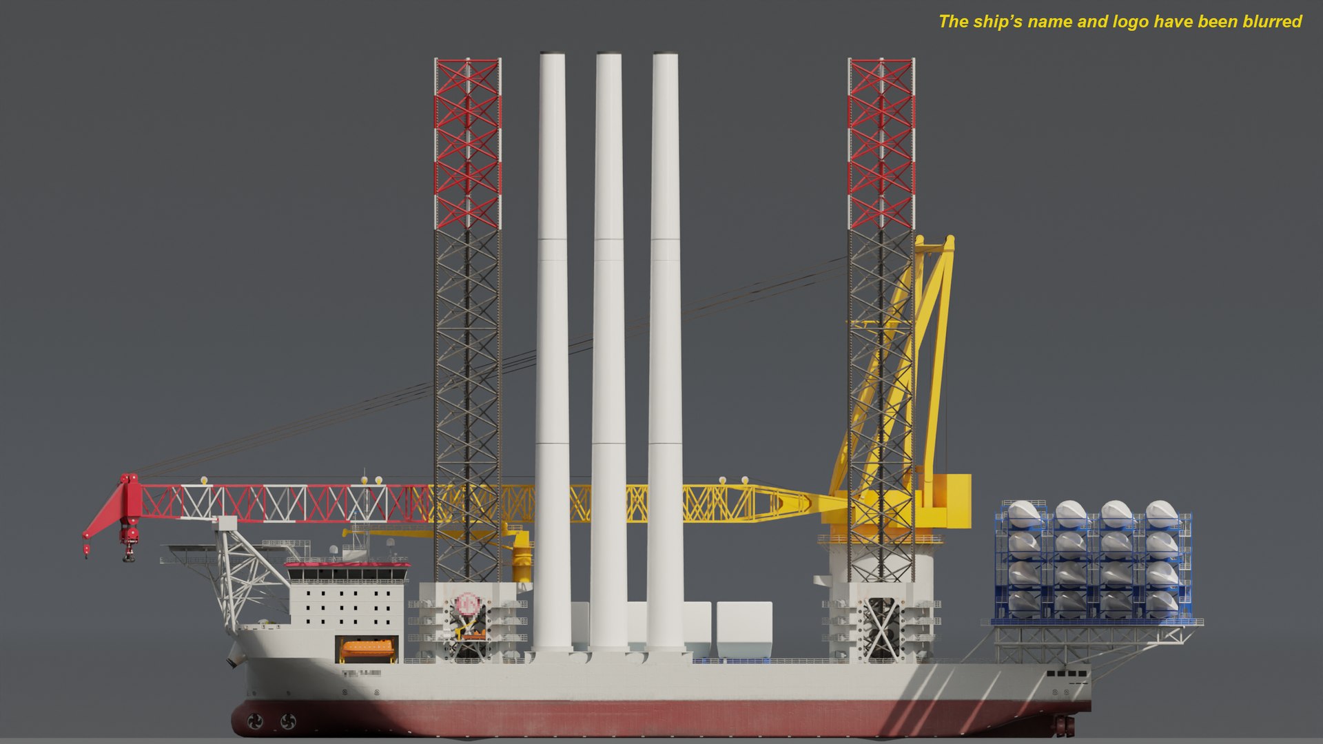 Offshore Construction Jack Up 3D - TurboSquid 2320345