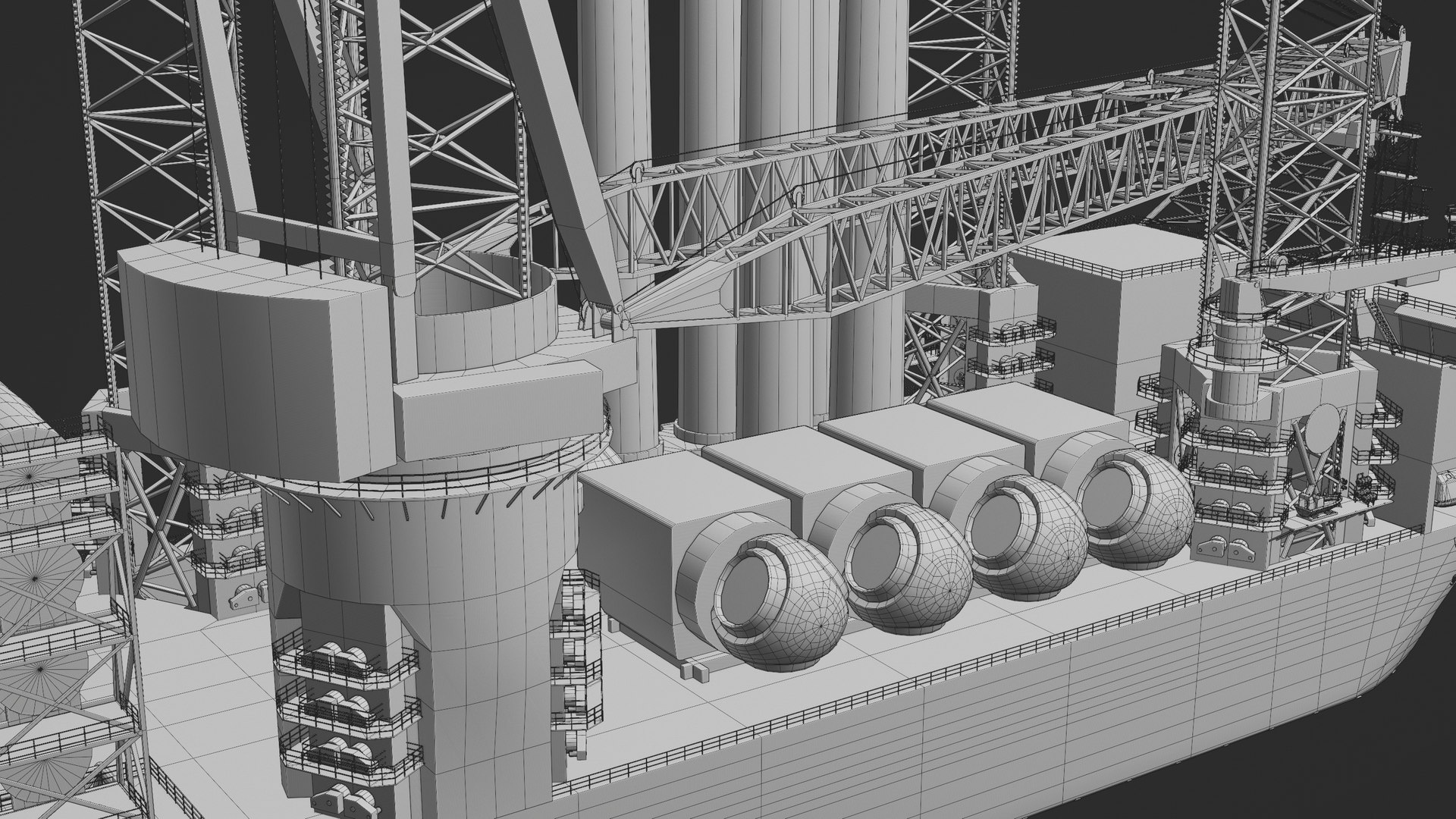 Offshore Construction Jack Up 3D - TurboSquid 2320345