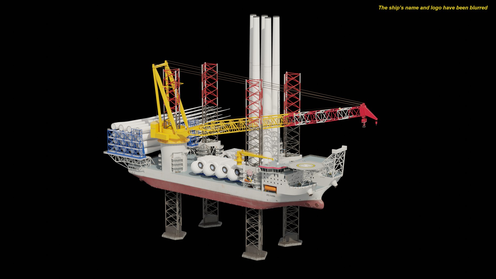 Offshore Construction Jack Up 3D - TurboSquid 2320345