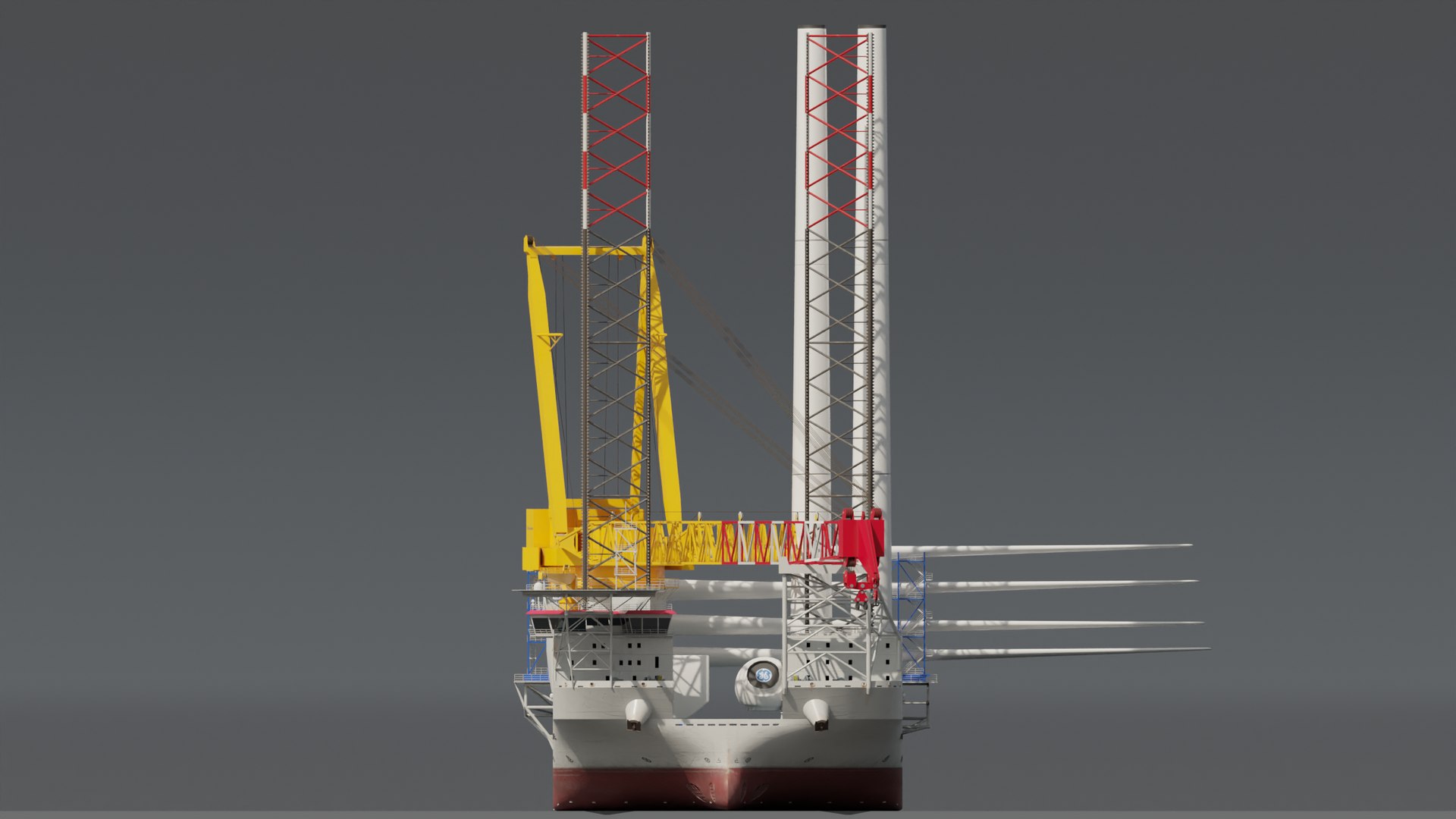 Offshore Construction Jack Up 3D - TurboSquid 2320345