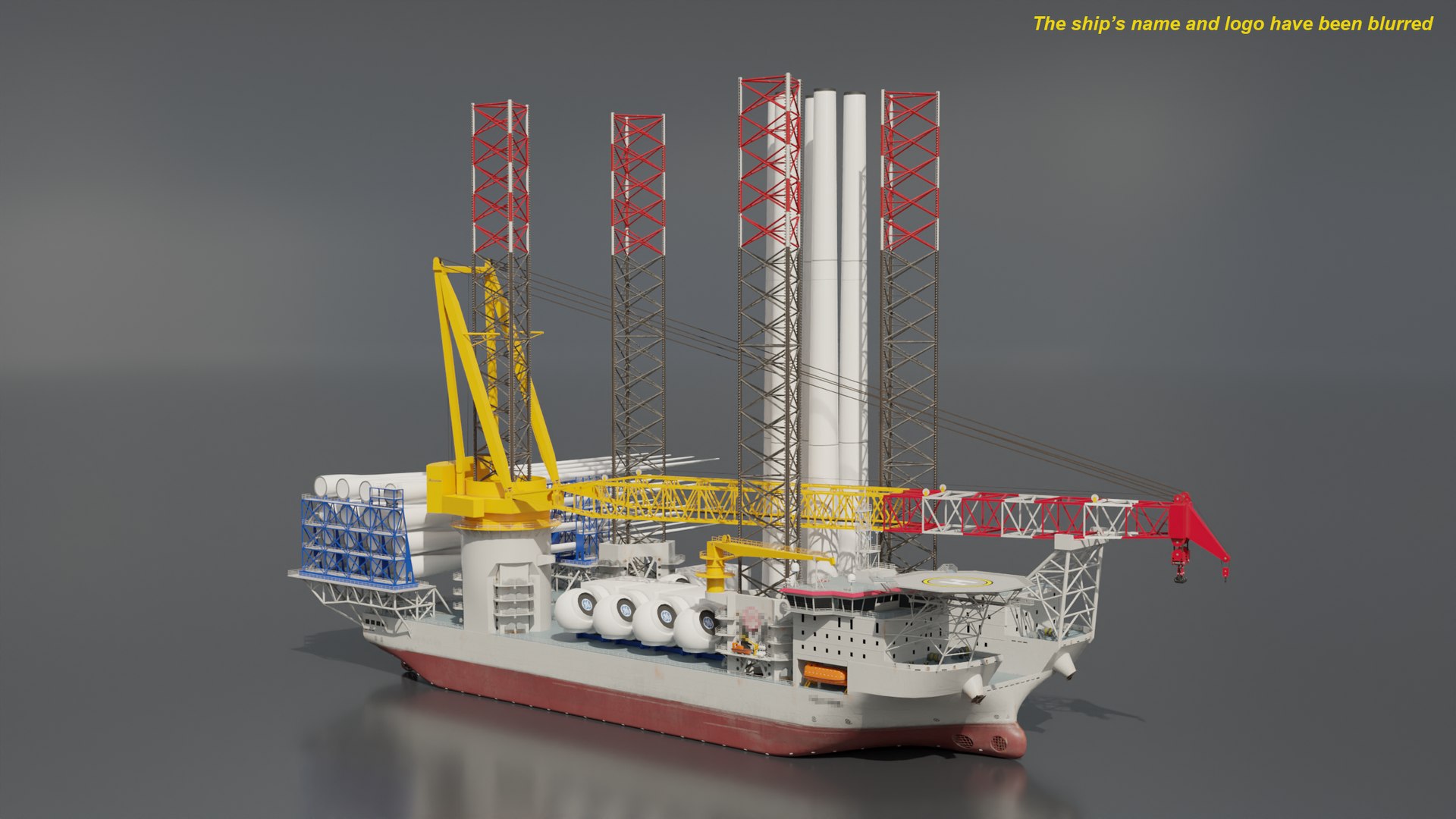Offshore Construction Jack Up 3D - TurboSquid 2320345