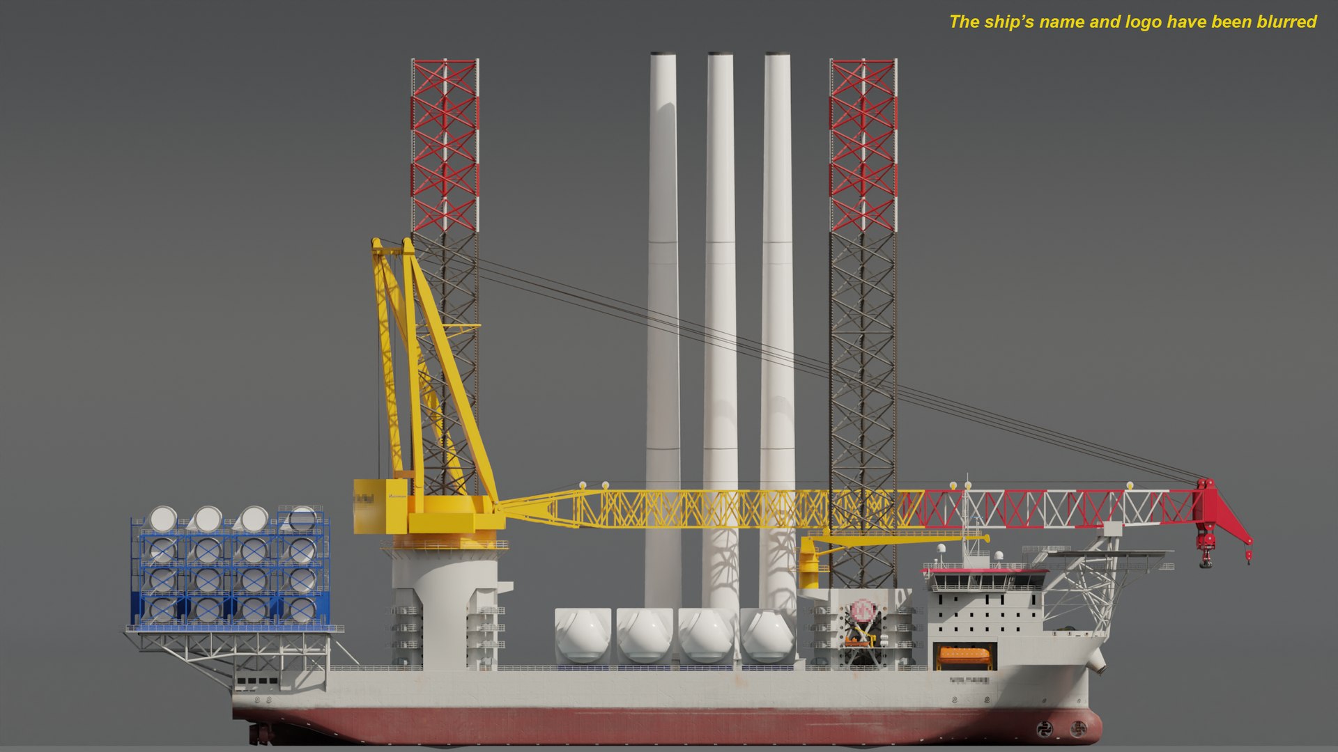 Offshore Construction Jack Up 3D - TurboSquid 2320345