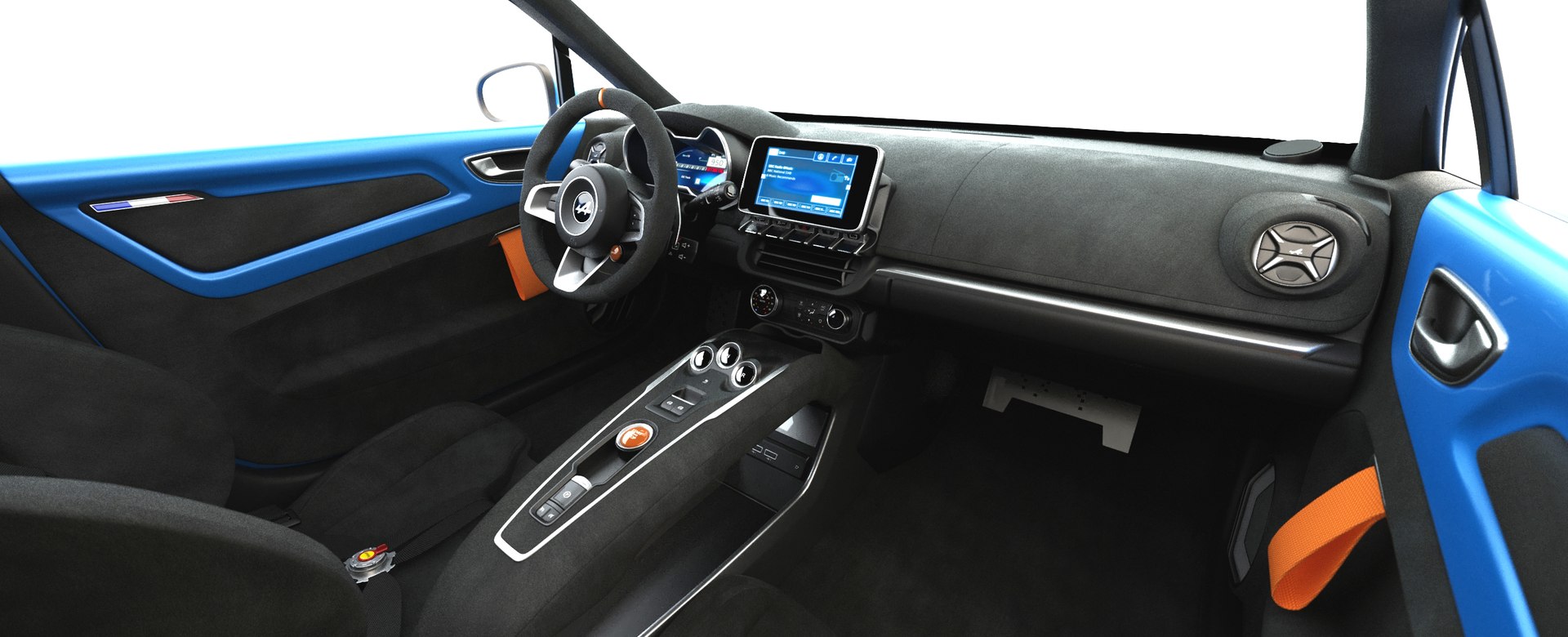 3D Alpine A110 R 2023 With Interior model - TurboSquid 2080865