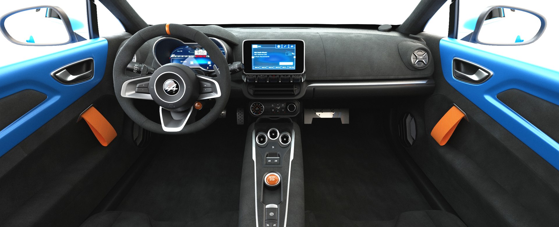 3D Alpine A110 R 2023 With Interior model - TurboSquid 2080865