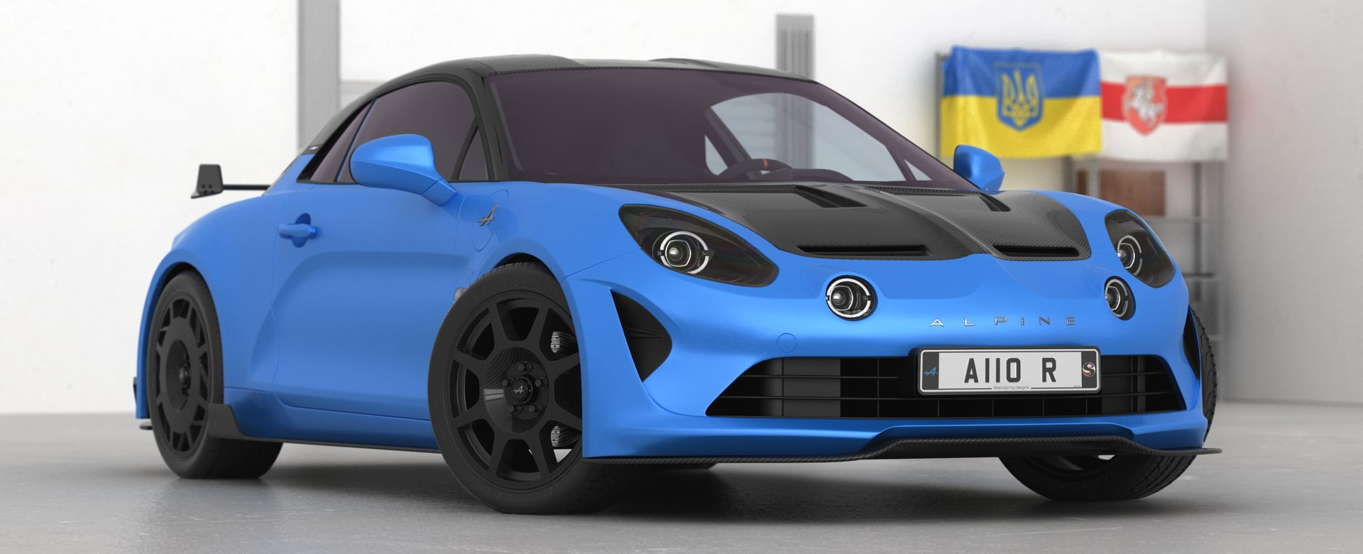 3D Alpine A110 R 2023 With Interior model - TurboSquid 2080865