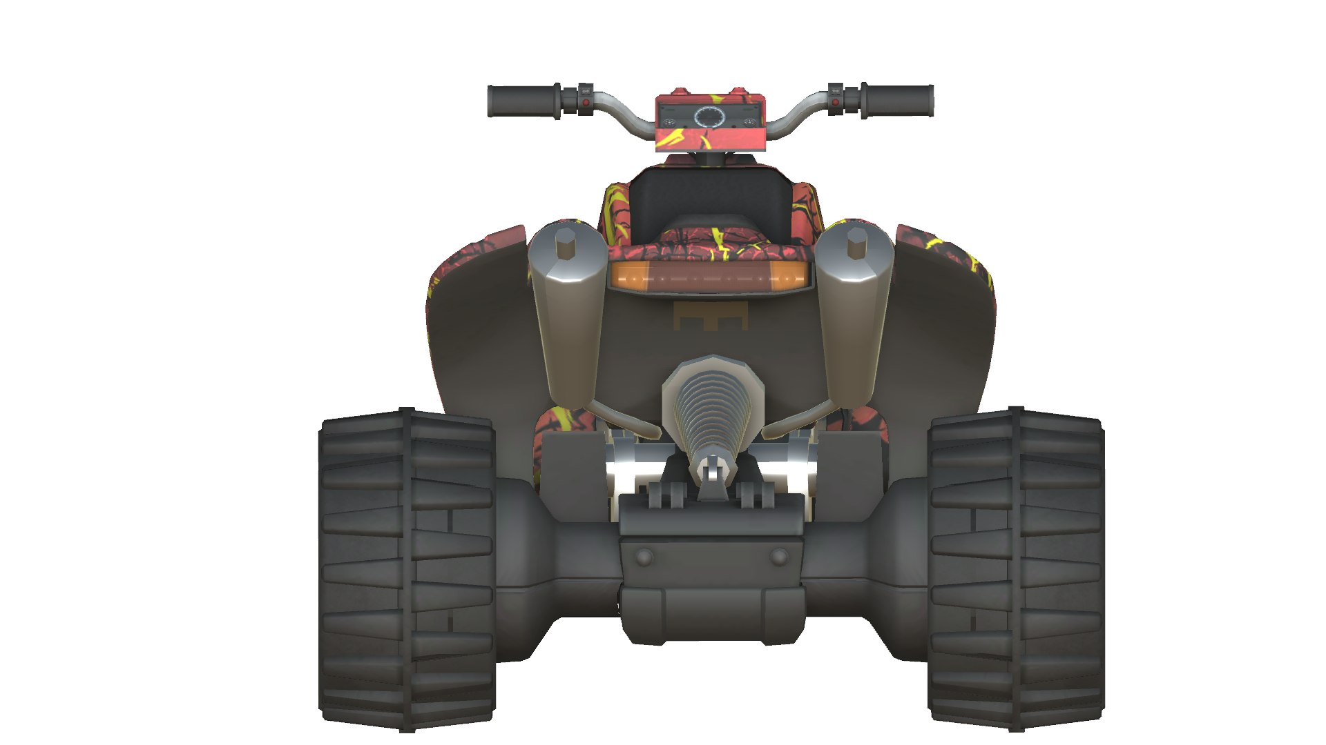 3D Model 016-Sand Stinger-Bike-Quad-ATV-Bike-low Poly Game Ready 3d ...