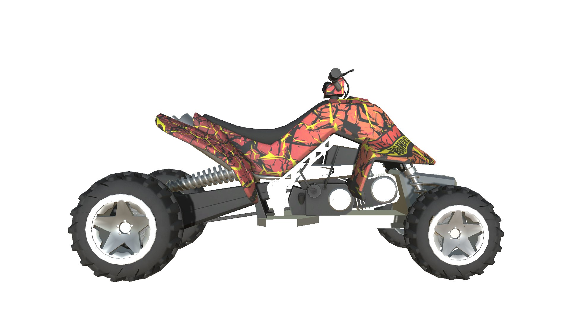 3D Model 016-Sand Stinger-Bike-Quad-ATV-Bike-low Poly Game Ready 3d ...