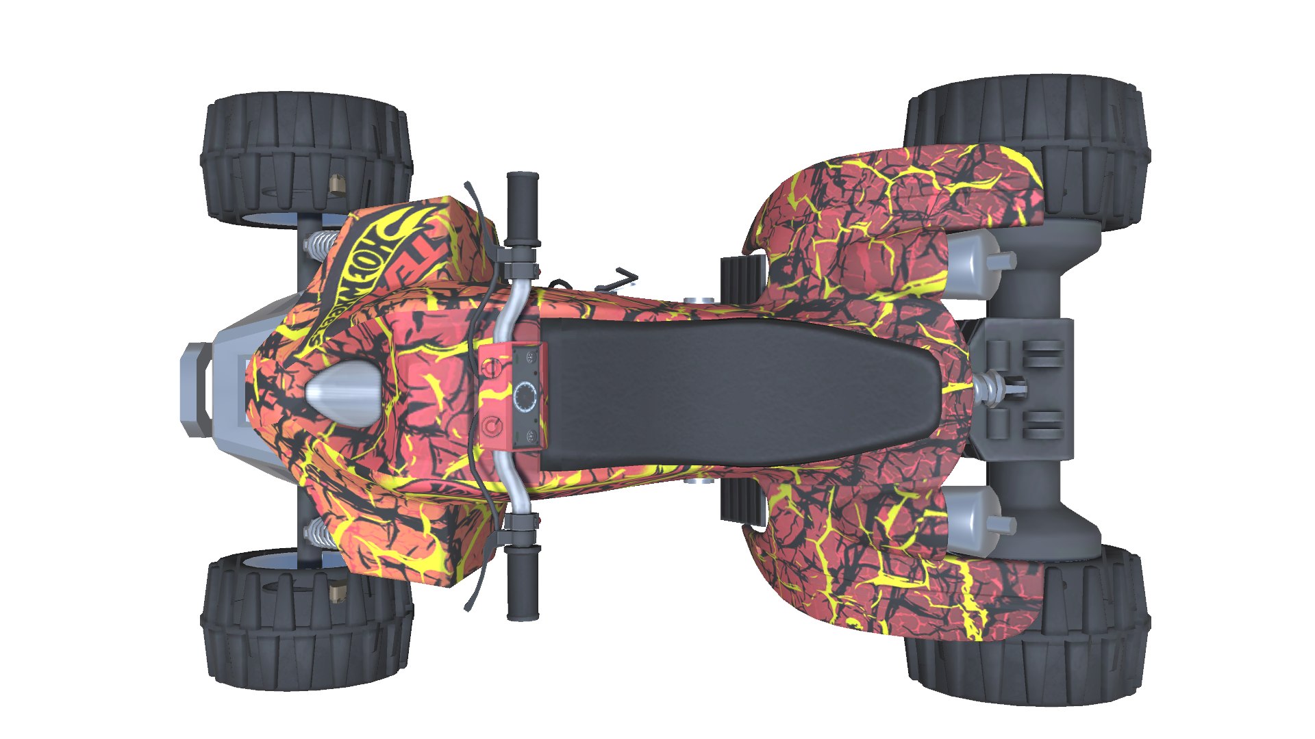 3D Model 016-Sand Stinger-Bike-Quad-ATV-Bike-low Poly Game Ready 3d ...