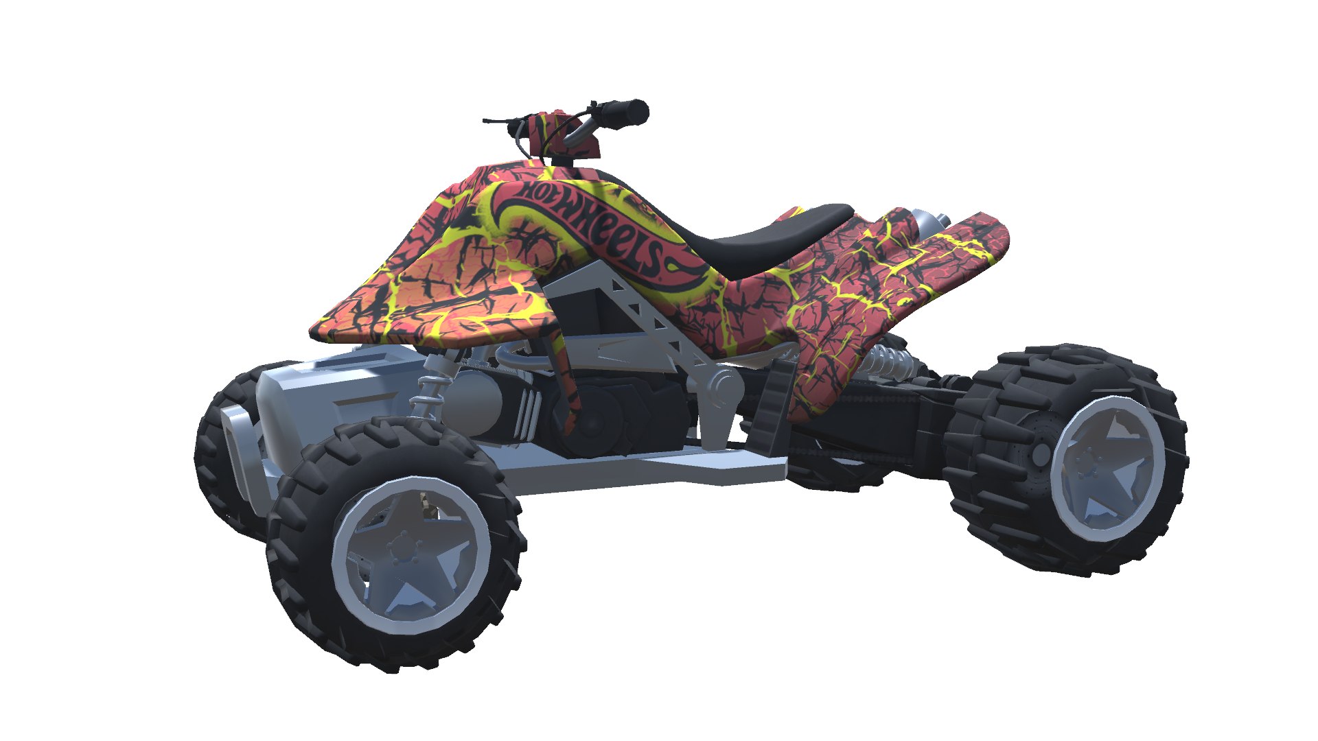 3D Model 016-Sand Stinger-Bike-Quad-ATV-Bike-low Poly Game Ready 3d ...