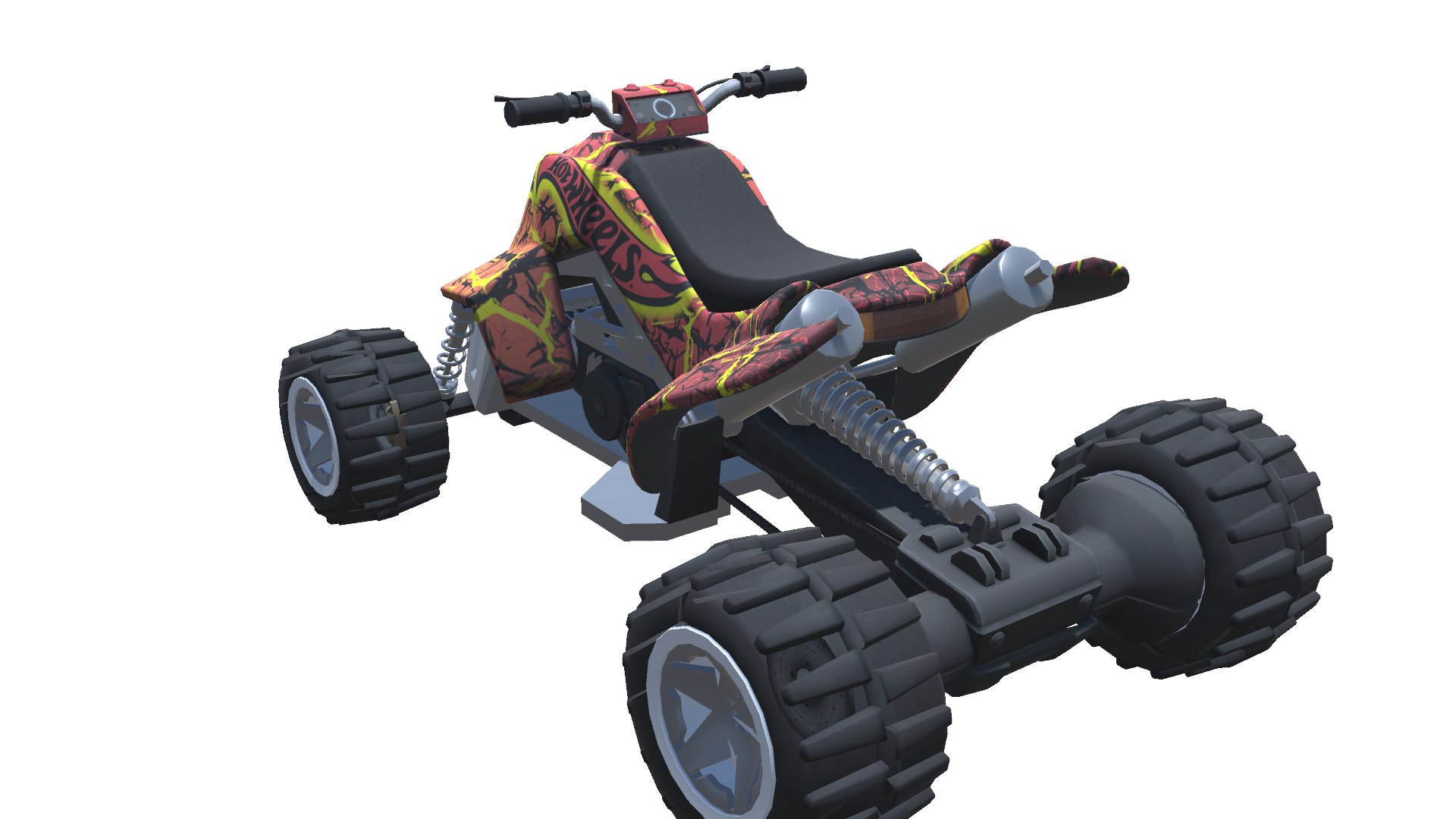 3D Model 016-Sand Stinger-Bike-Quad-ATV-Bike-low Poly Game Ready 3d ...