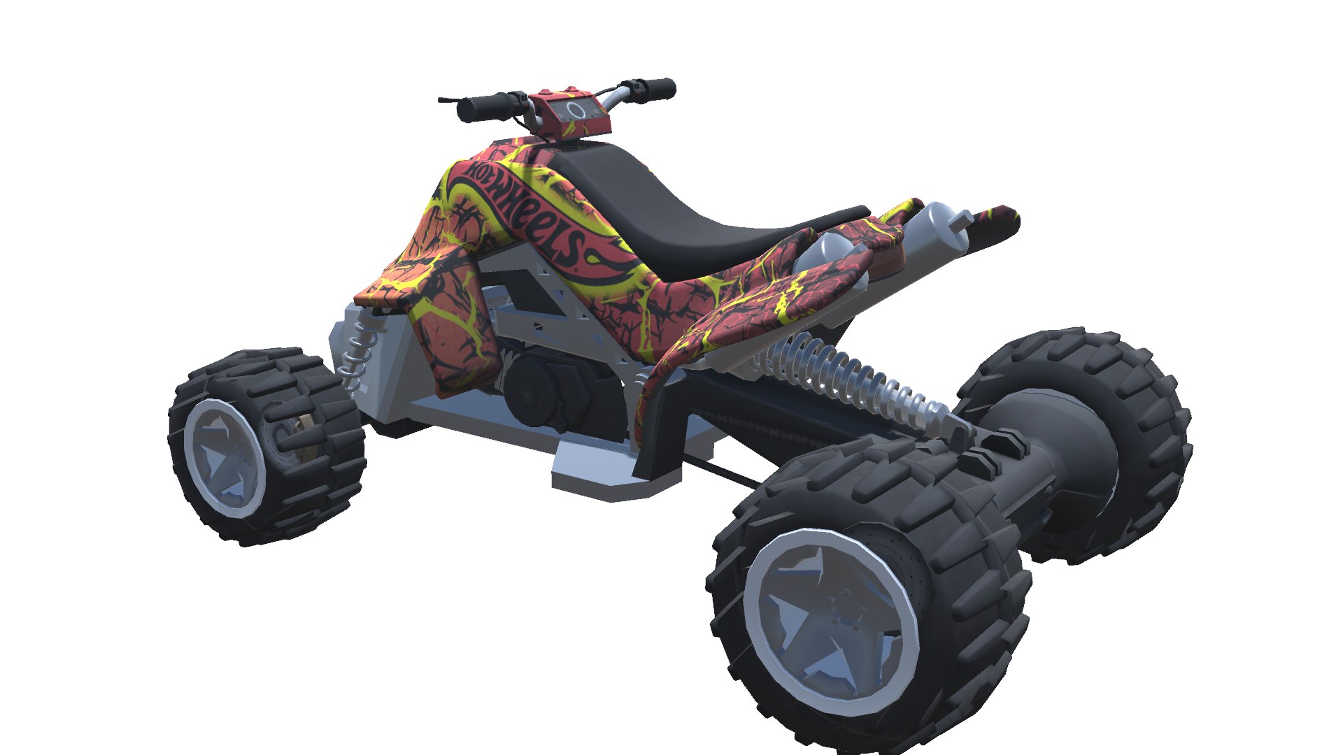 3D Model 016-Sand Stinger-Bike-Quad-ATV-Bike-low Poly Game Ready 3d ...