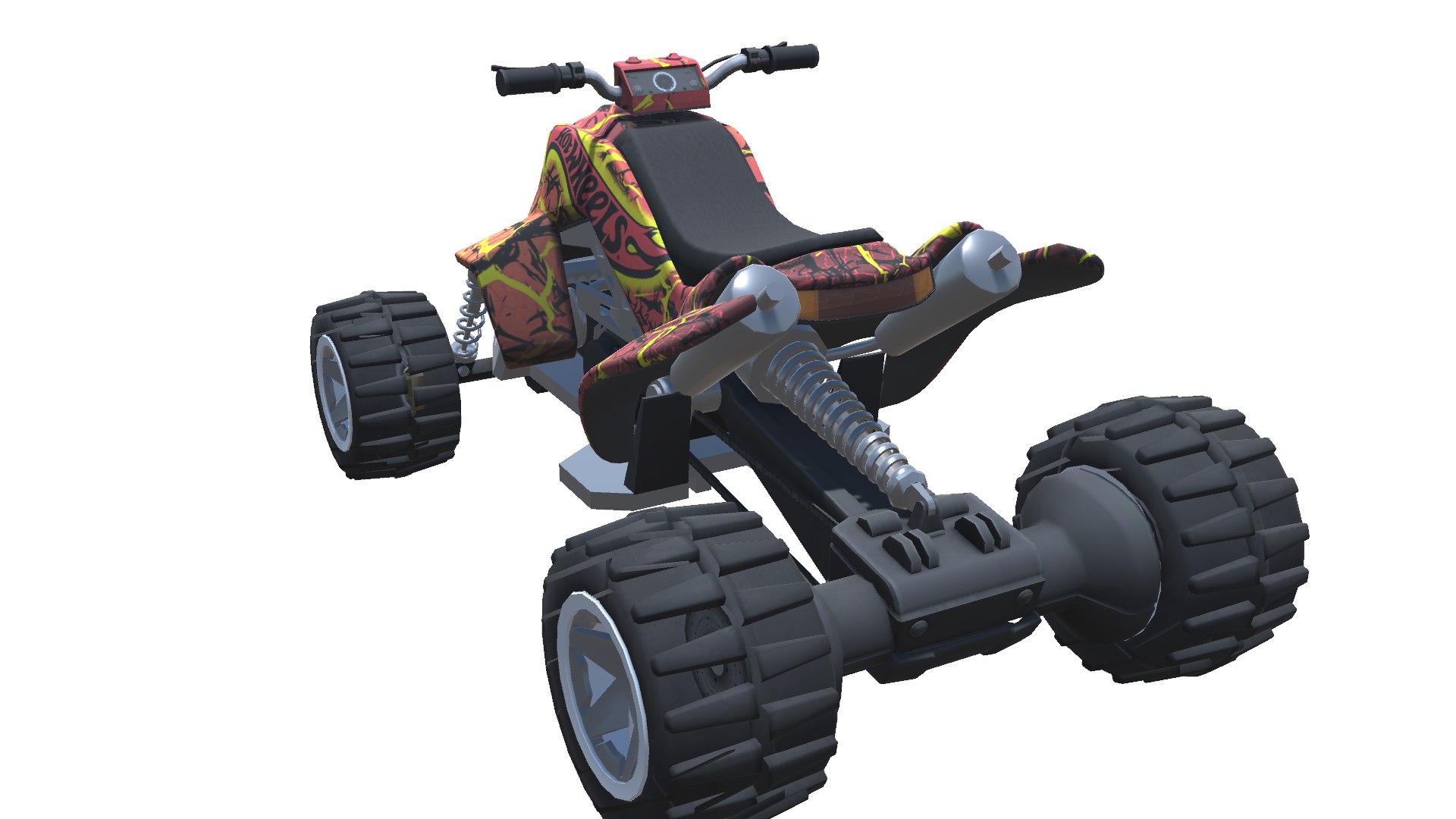 3D Model 016-Sand Stinger-Bike-Quad-ATV-Bike-low Poly Game Ready 3d ...