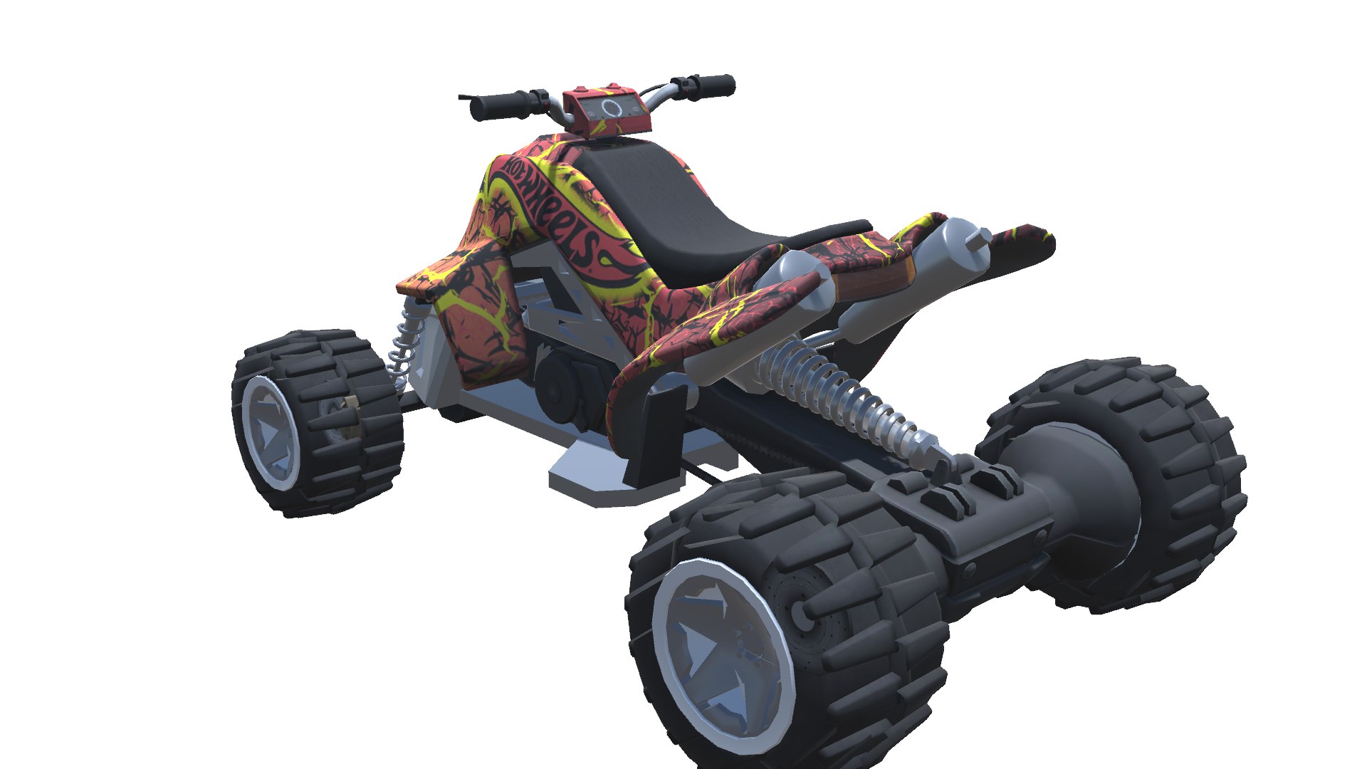 3D Model 016-Sand Stinger-Bike-Quad-ATV-Bike-low Poly Game Ready 3d ...