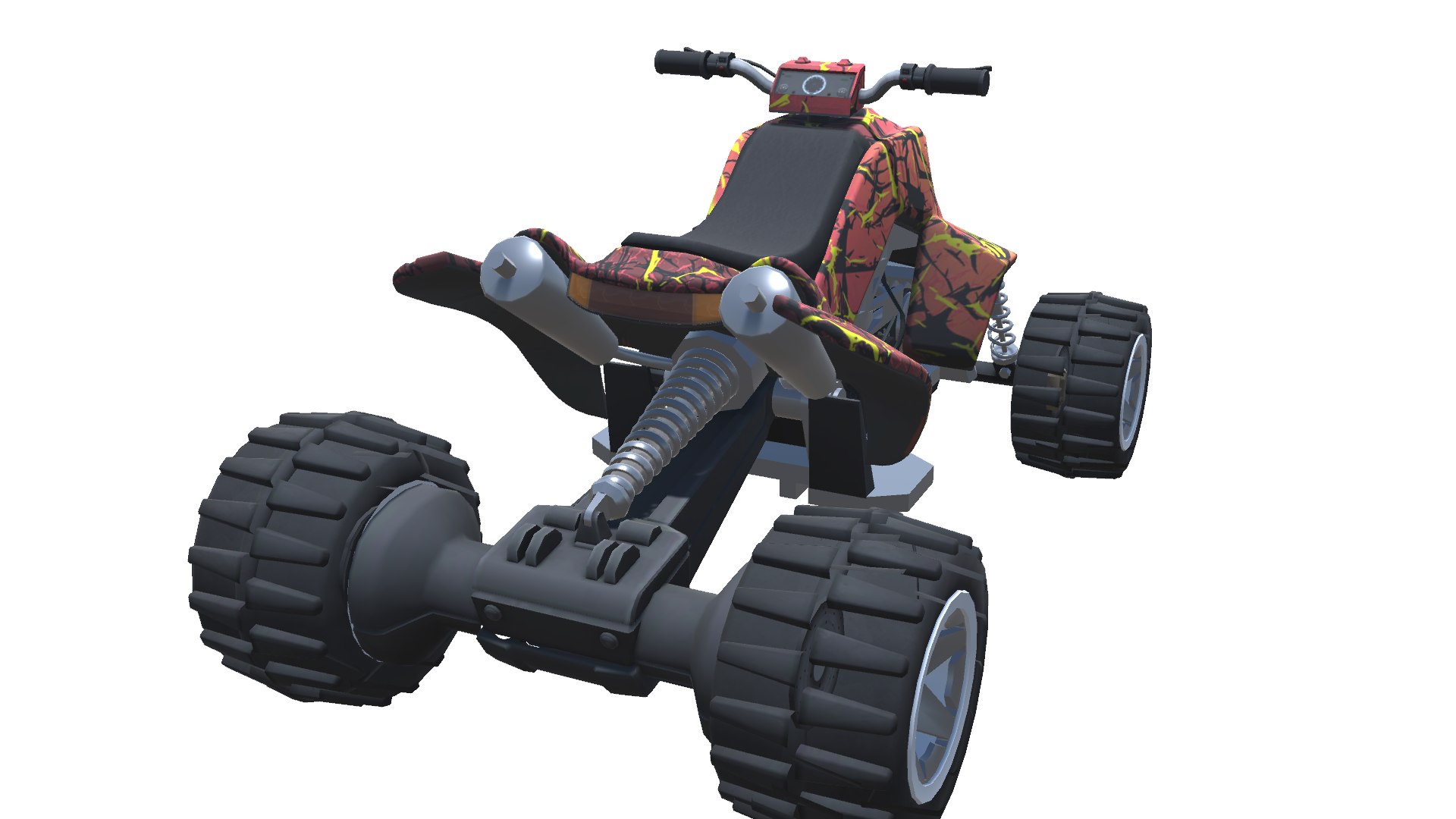 3D Model 016-Sand Stinger-Bike-Quad-ATV-Bike-low Poly Game Ready 3d ...