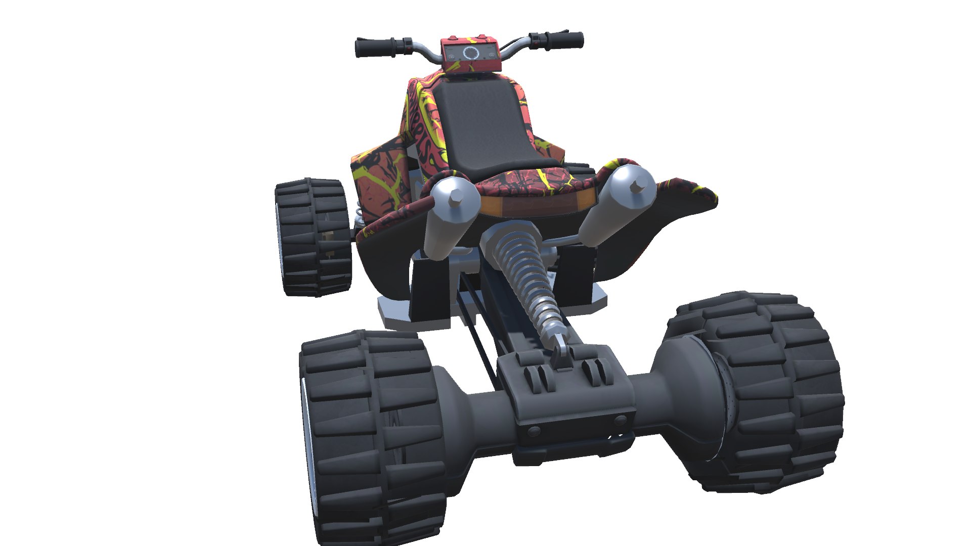 3D Model 016-Sand Stinger-Bike-Quad-ATV-Bike-low Poly Game Ready 3d ...