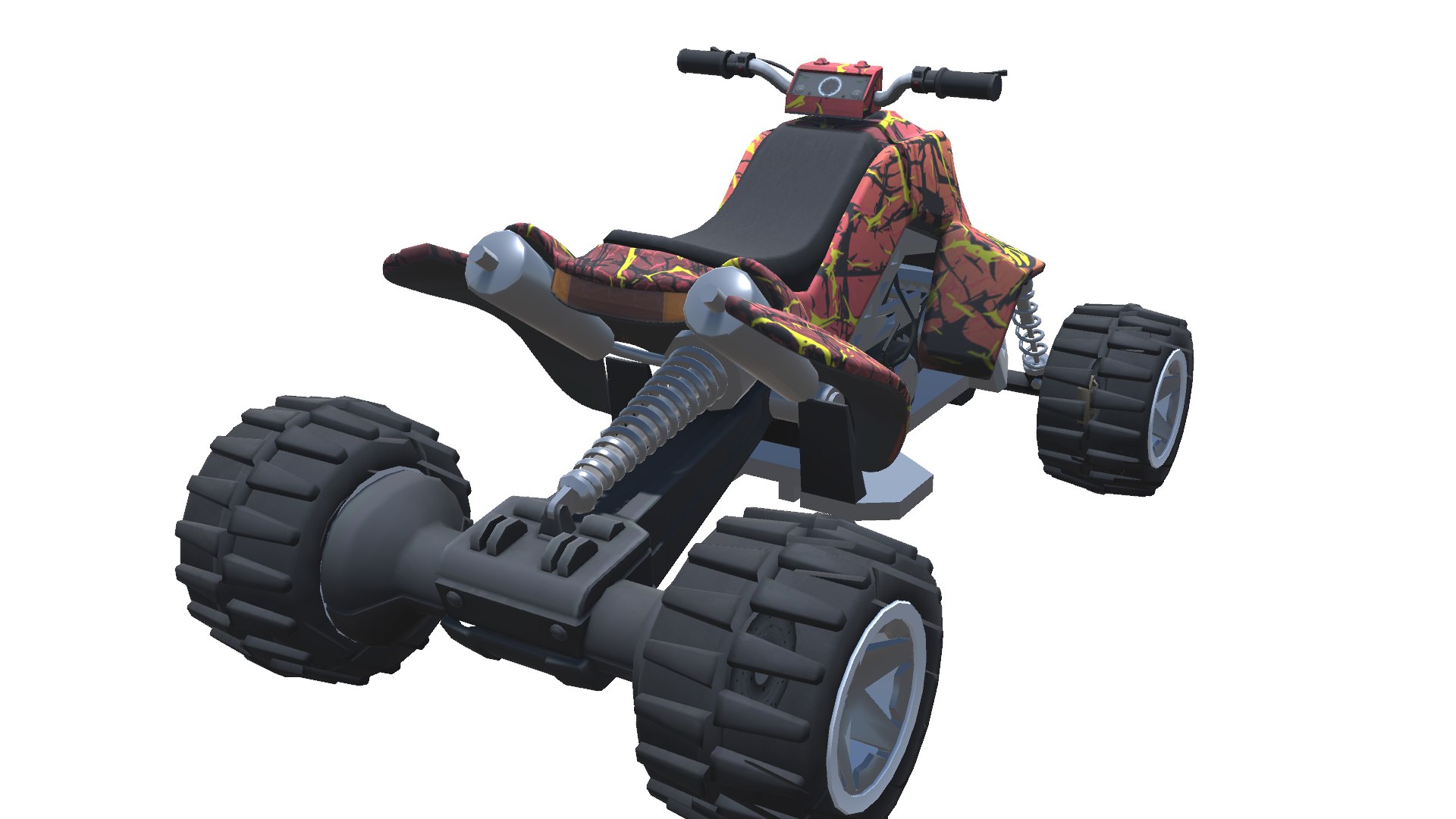 3D Model 016-Sand Stinger-Bike-Quad-ATV-Bike-low Poly Game Ready 3d ...