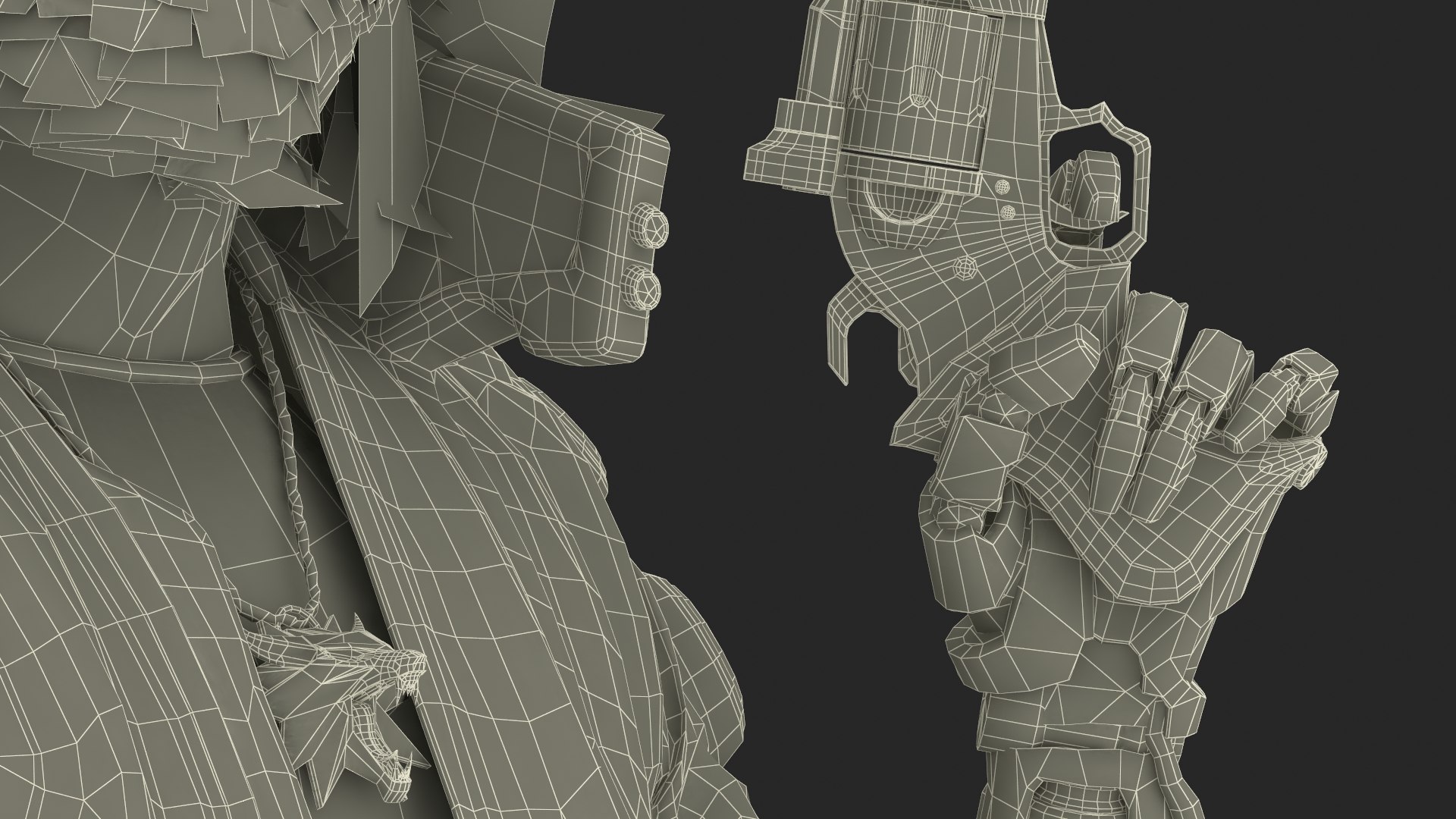 Cyberpunk 2077 Geralt Character With Gun 3D Model - TurboSquid 2205482