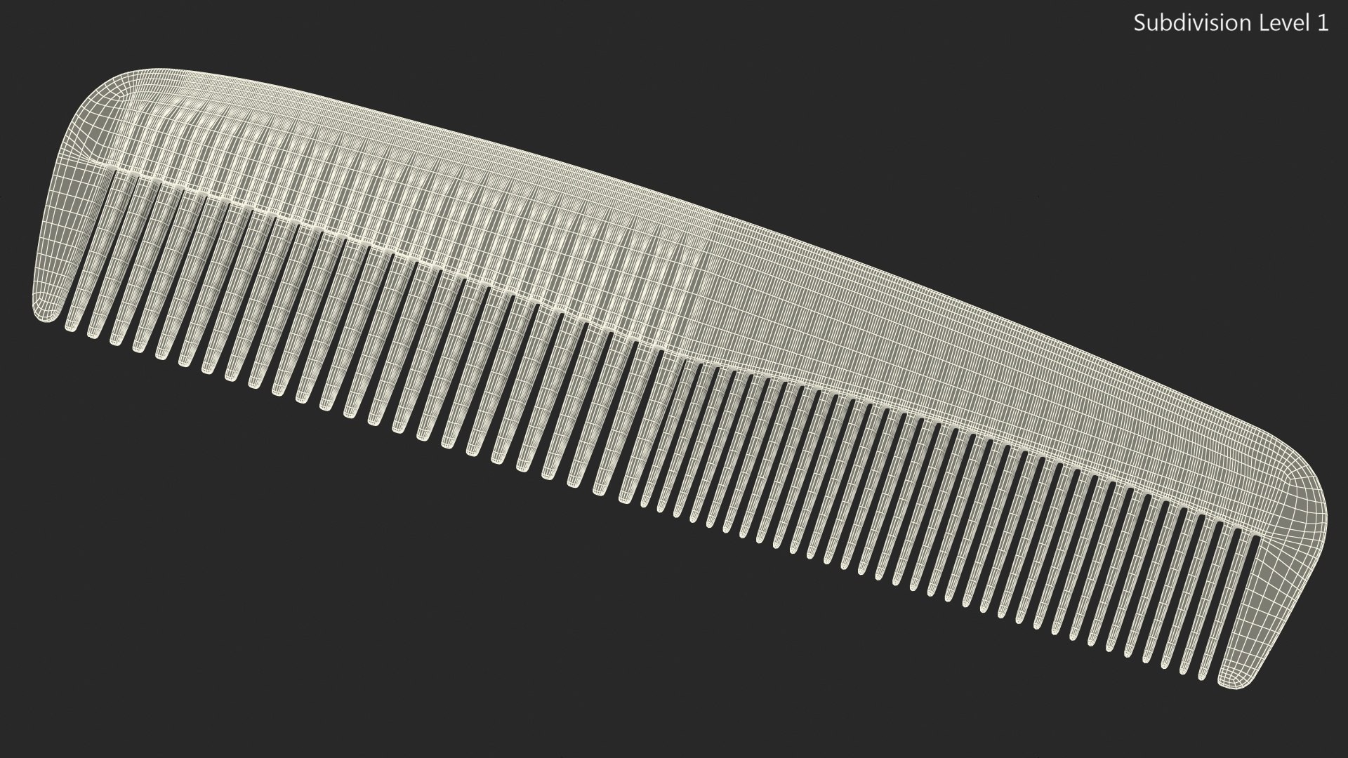 3D pocket comb brown model - TurboSquid 1623880