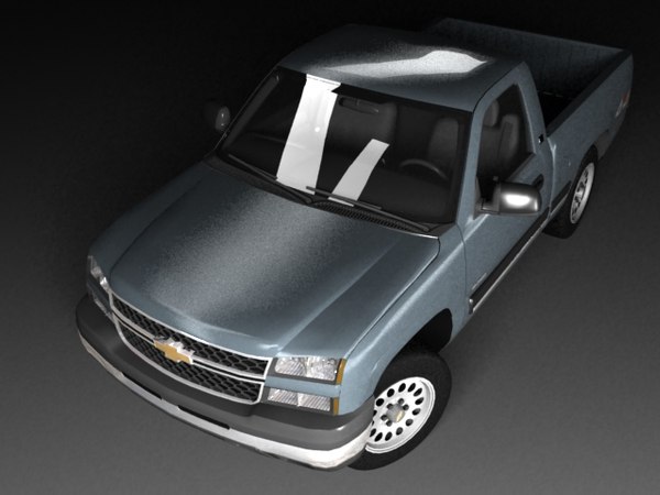 3d model chevrolet silverado mk1 cab