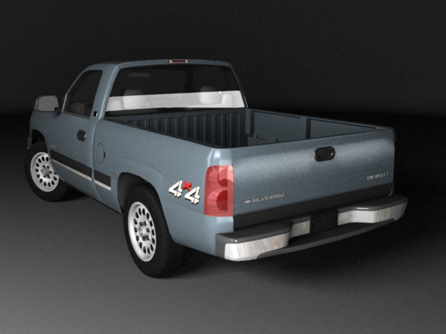 3d model chevrolet silverado mk1 cab