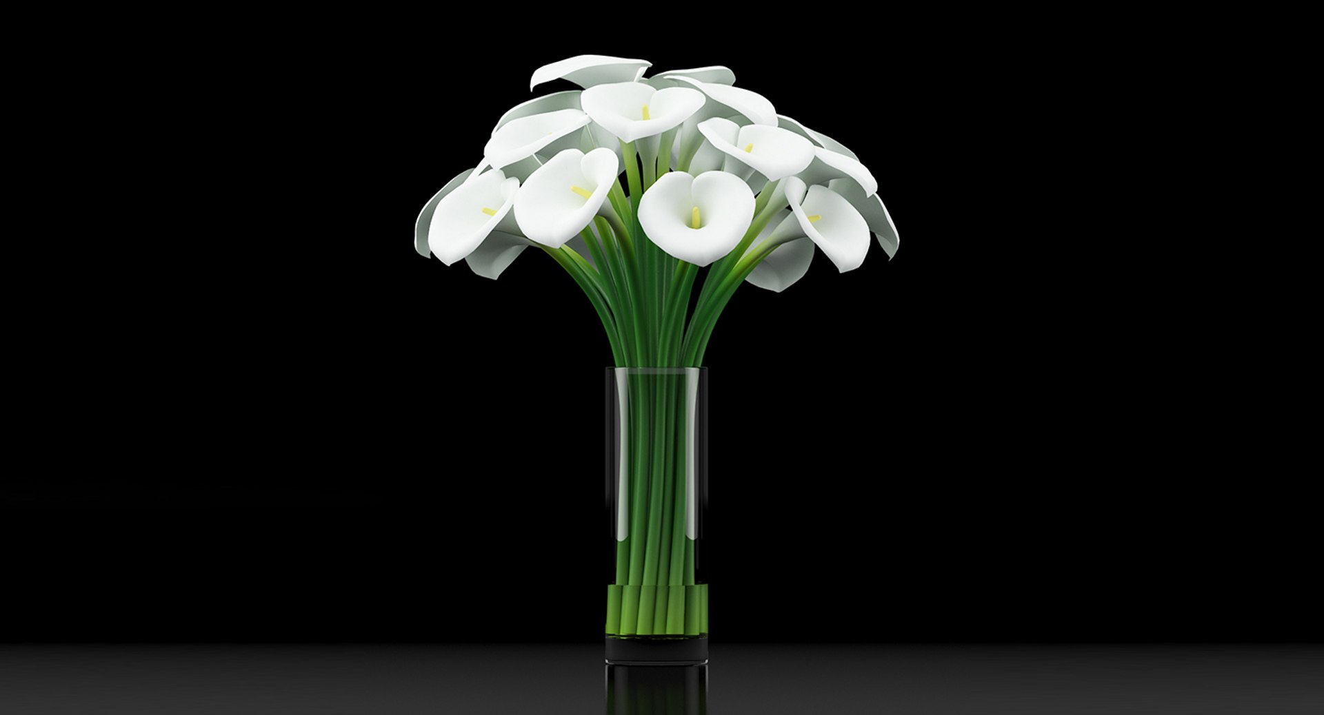 Calla Lilies Flower 3d Max