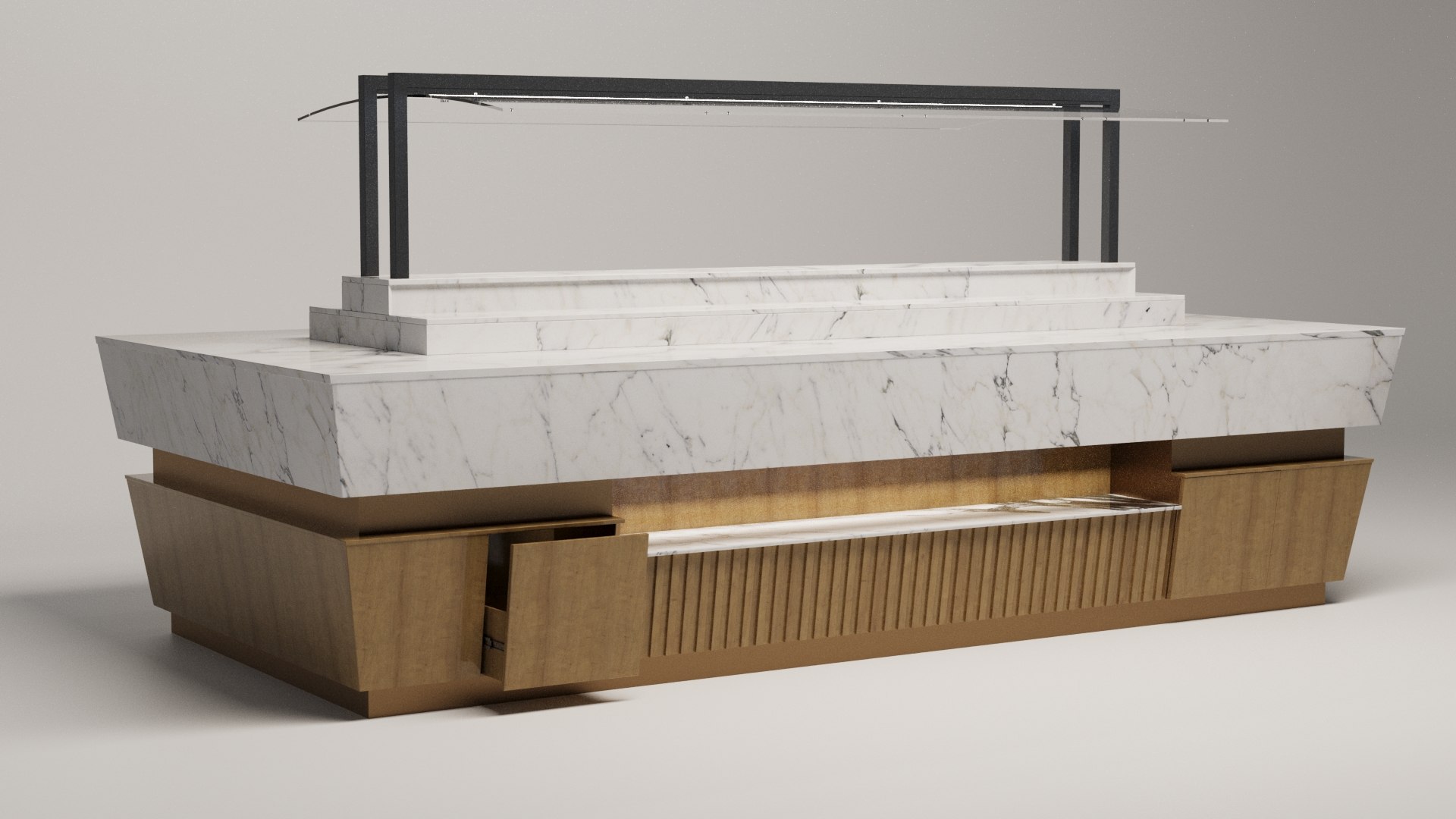 Buffet Table 3D Model - TurboSquid 2099888