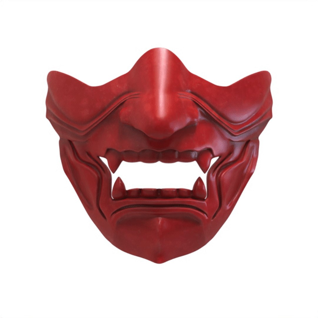 Samurai Mempo Mask model - TurboSquid 1935567