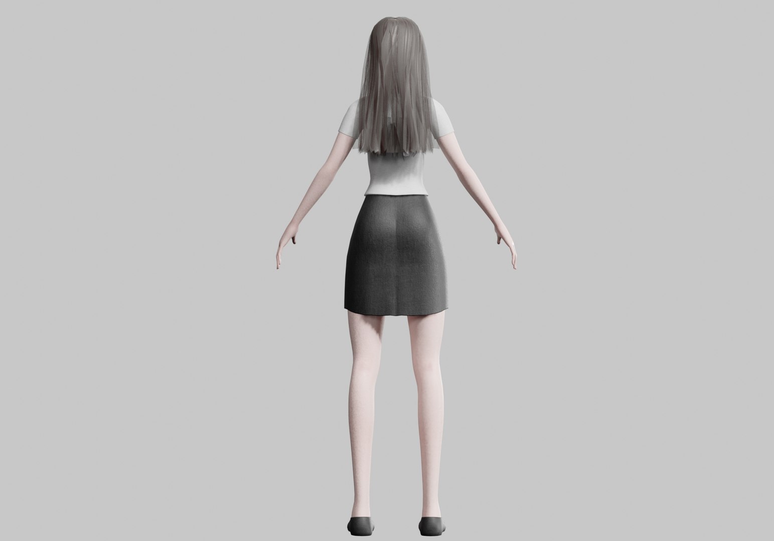 White Business Woman V28351 3D Model - TurboSquid 2278778