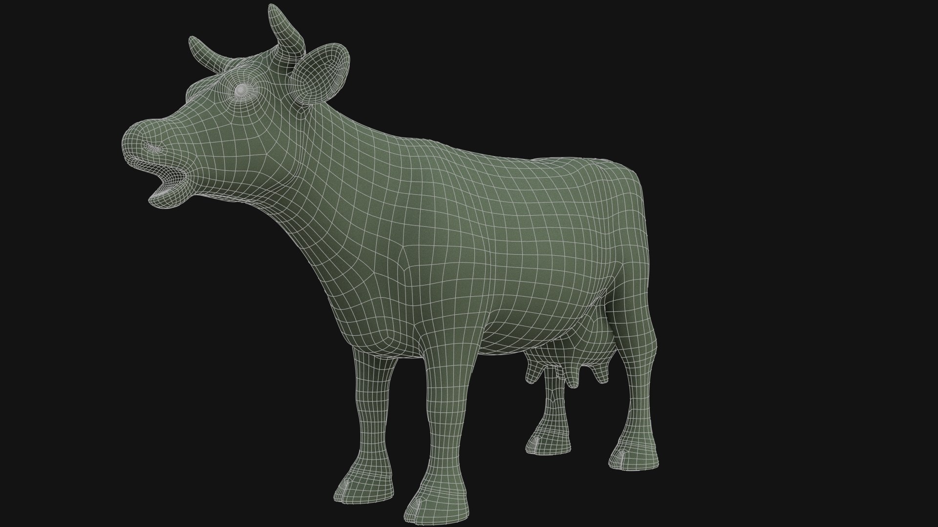 3D Cow Cattle Animal - TurboSquid 1673318