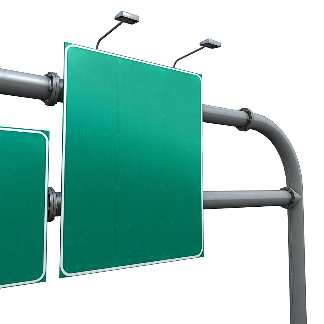 Highway Sign Pack 3D Model - TurboSquid 1213468