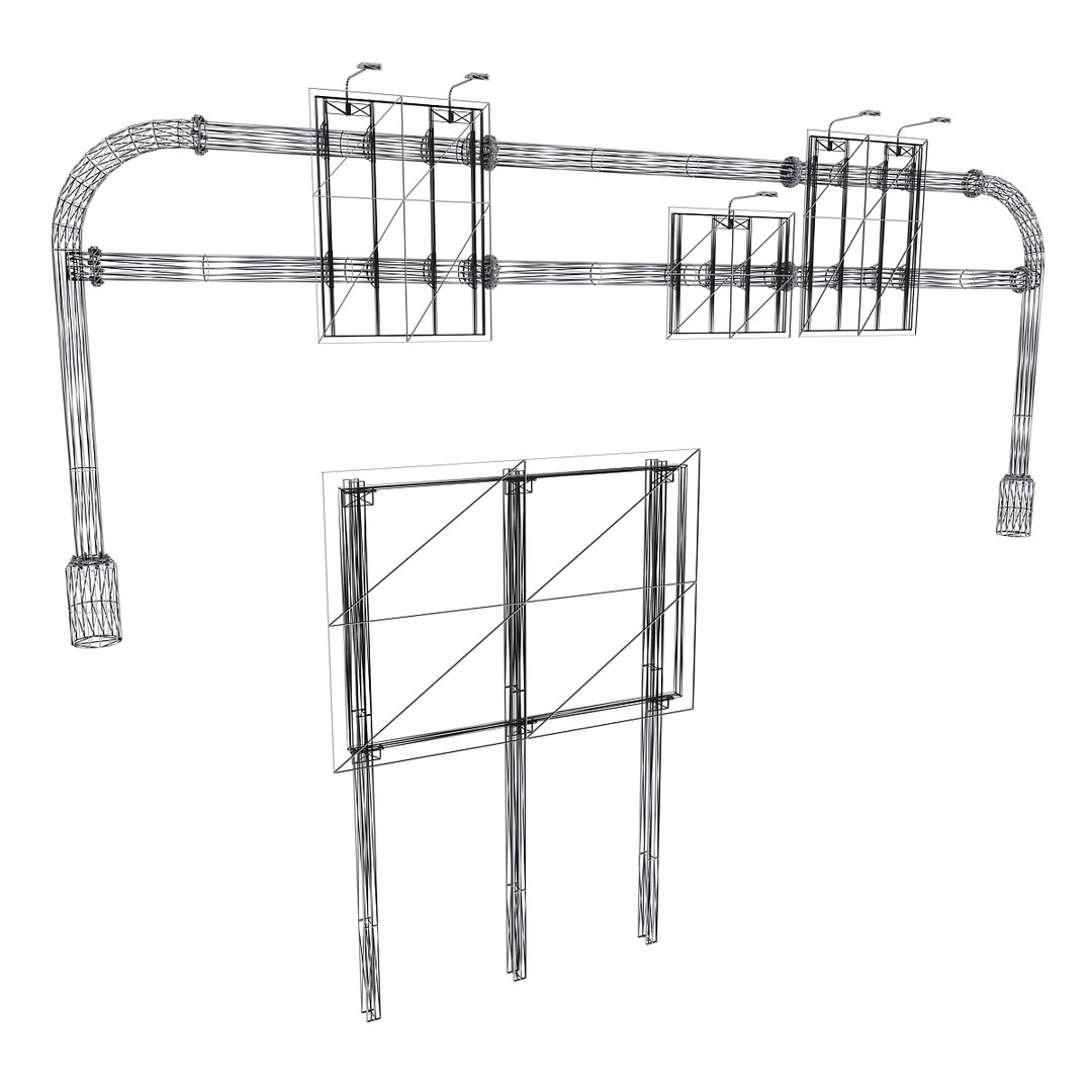 Highway Sign Pack 3D Model - TurboSquid 1213468