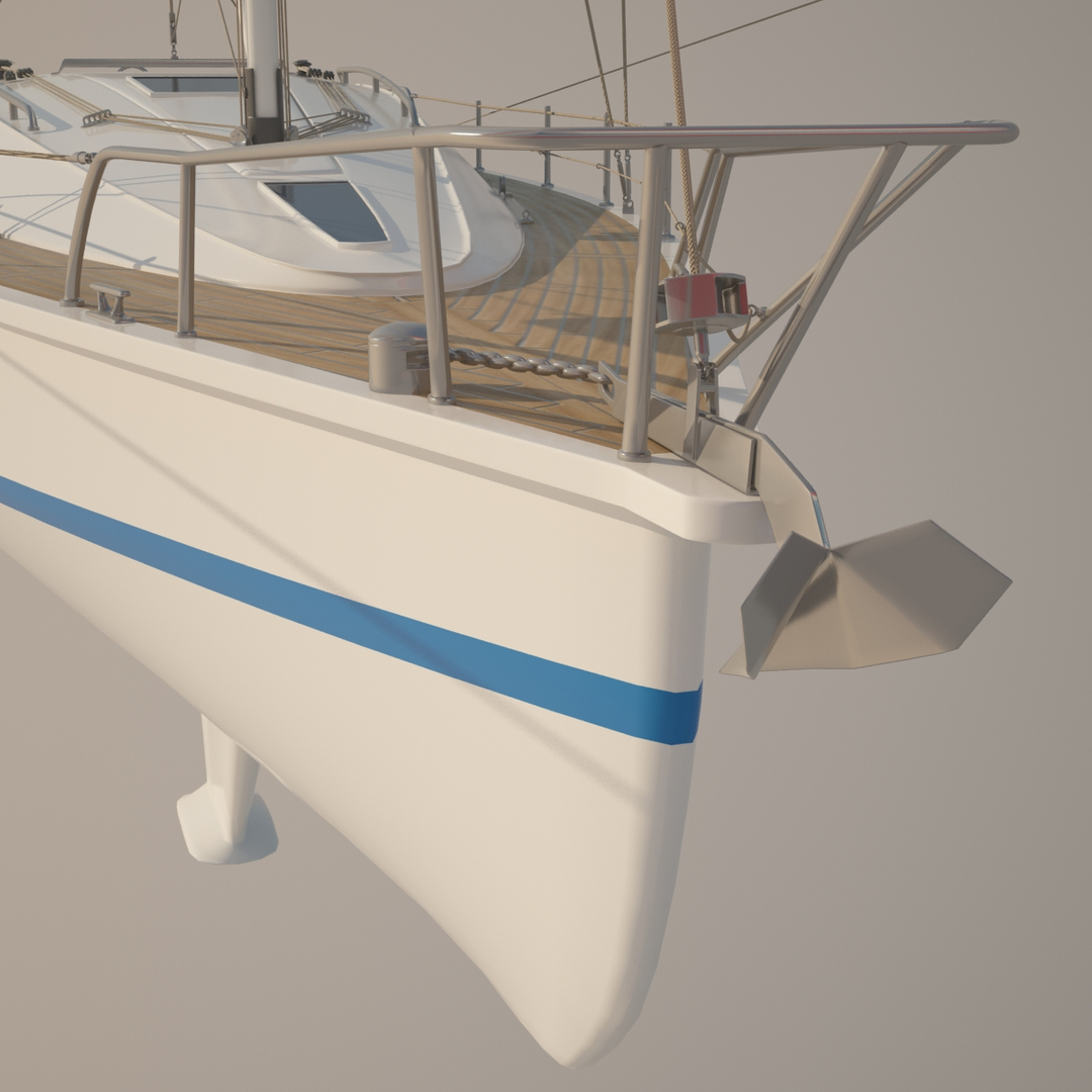 princess ii sailboat sails 3d max