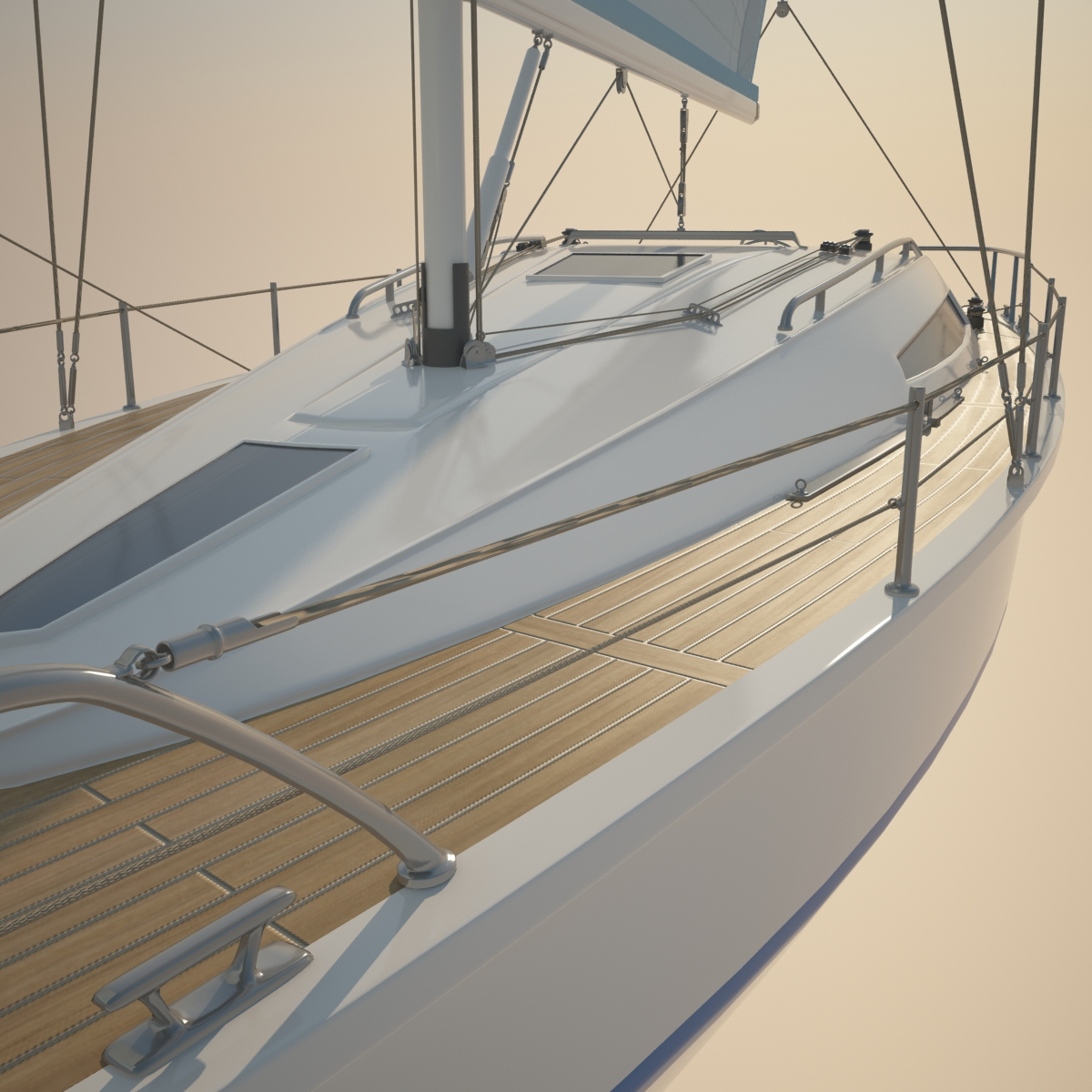 princess ii sailboat sails 3d max