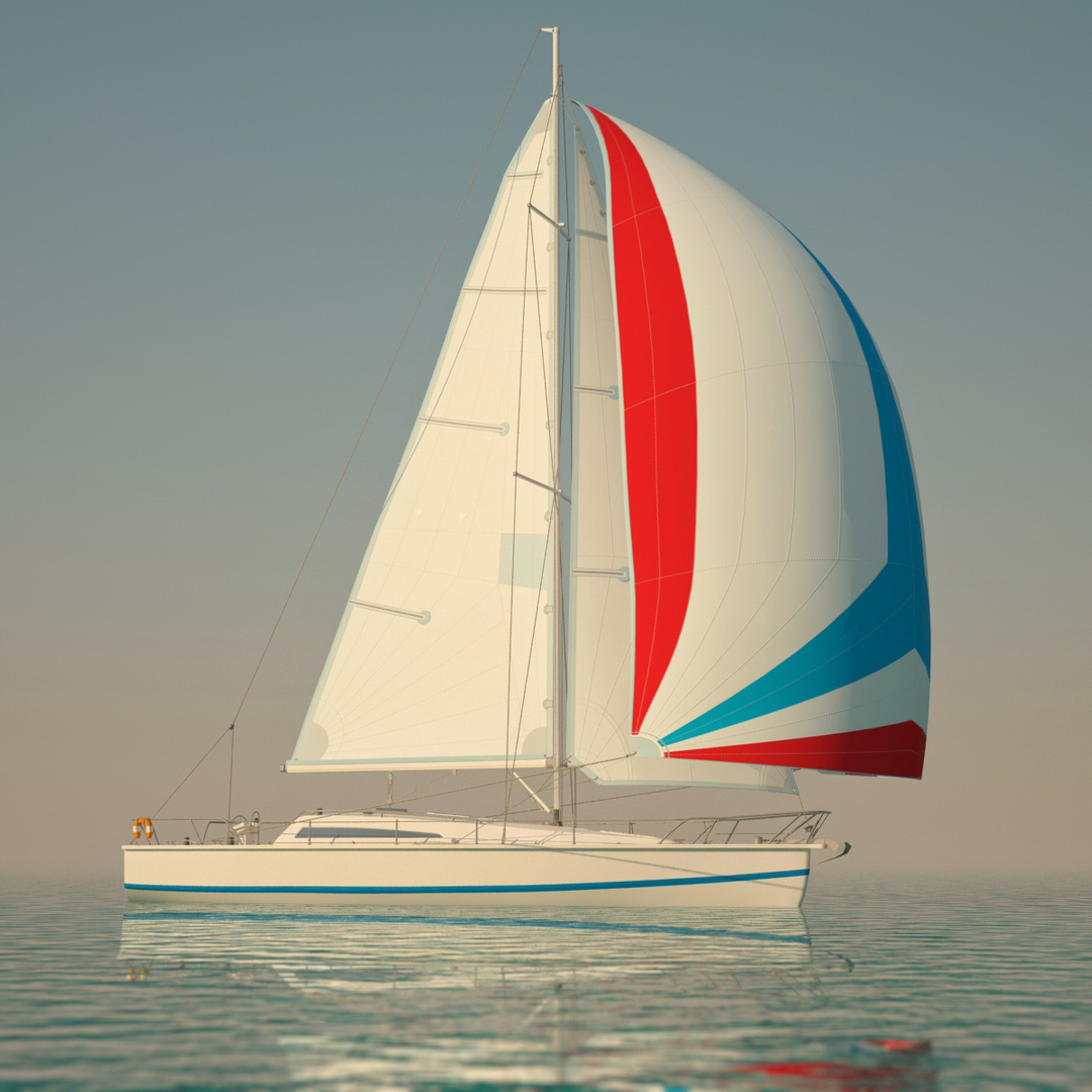princess ii sailboat sails 3d max