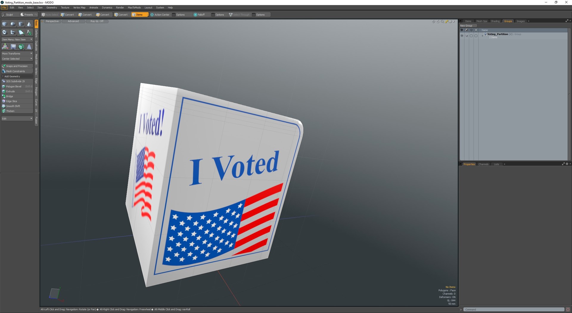 Voting Partition 3D Model - TurboSquid 2307254