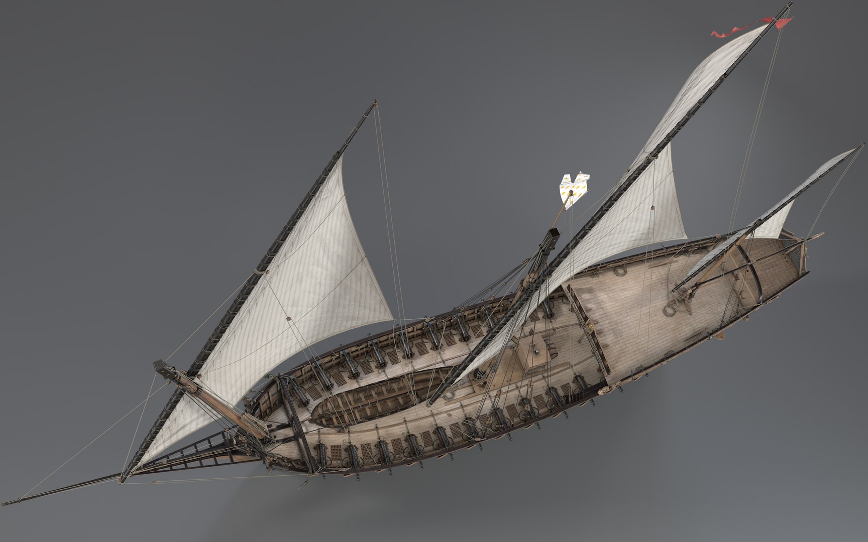 3D Chebec LeRequin Ship - TurboSquid 2164896