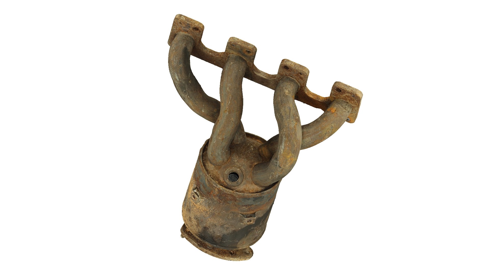 3D Rusty Exhaust Manifold Raw Scanned - TurboSquid 1787490