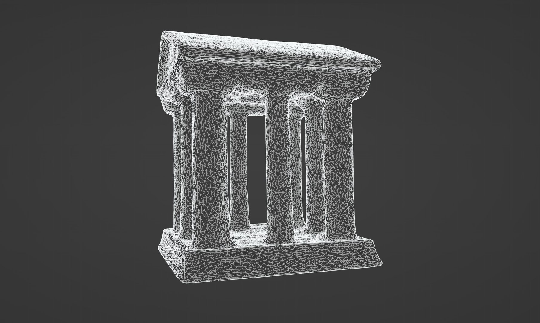 3D Ancient Pillars of Wisdom Classical Greek Temple Model - TurboSquid ...