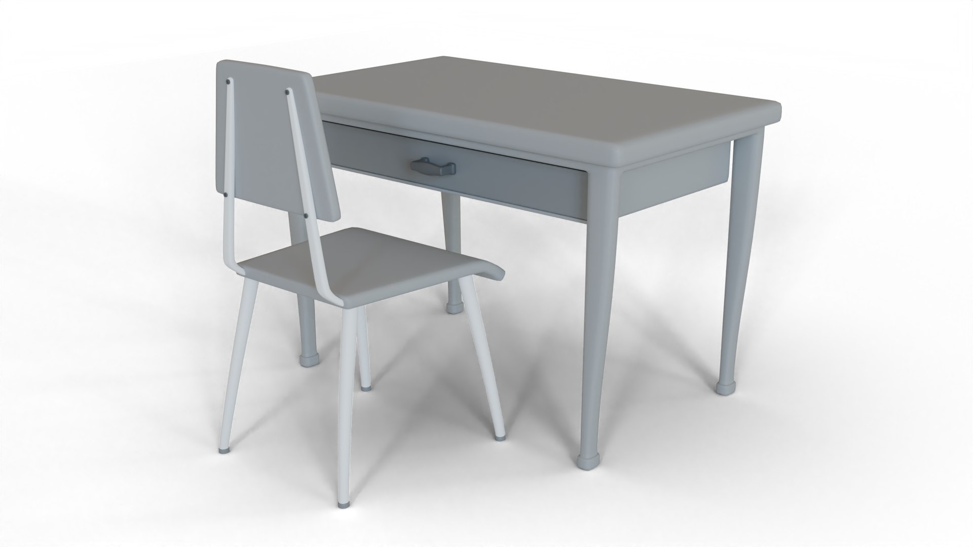 3D Model Cartoon Tables And Chairs - TurboSquid 2306138