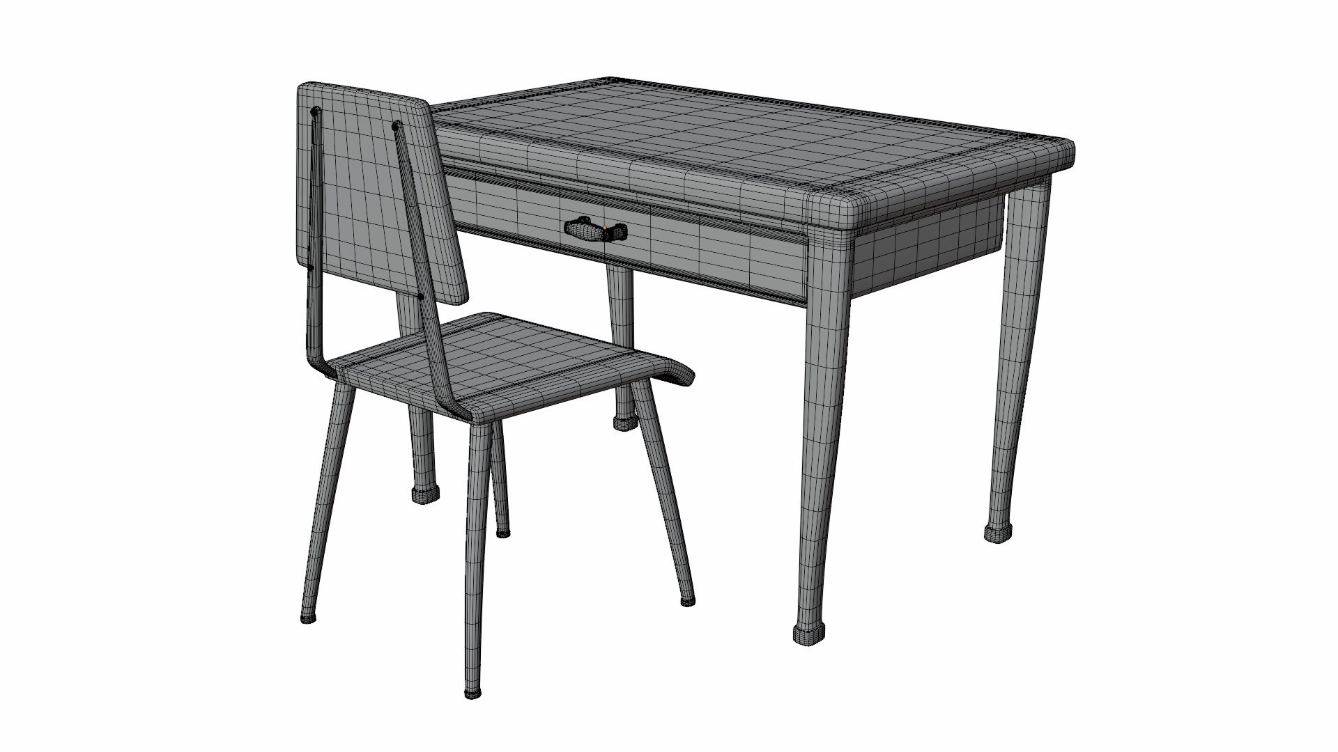 3D Model Cartoon Tables And Chairs - TurboSquid 2306138