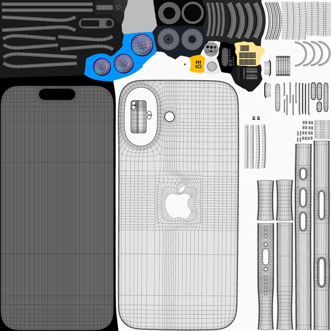 3D Model Apple IPhone 16 White - TurboSquid 2281243