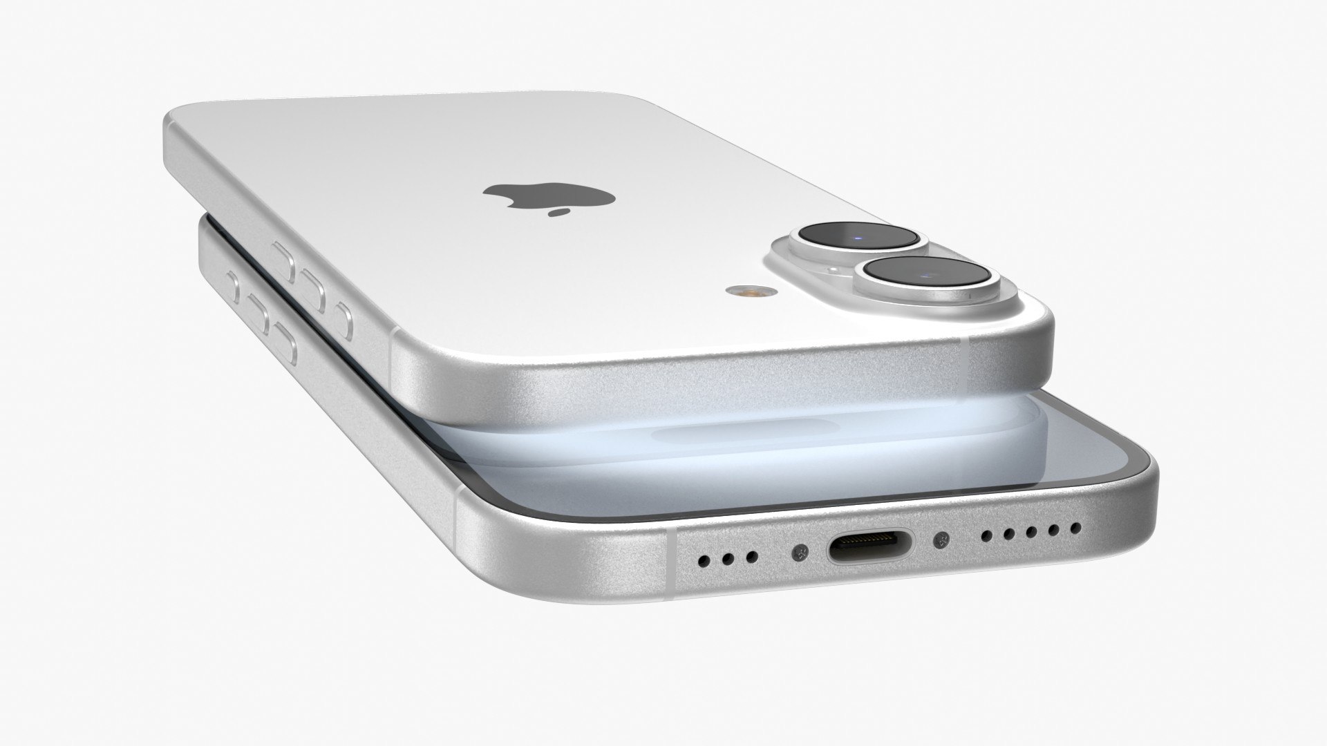 3D Model Apple IPhone 16 White - TurboSquid 2281243