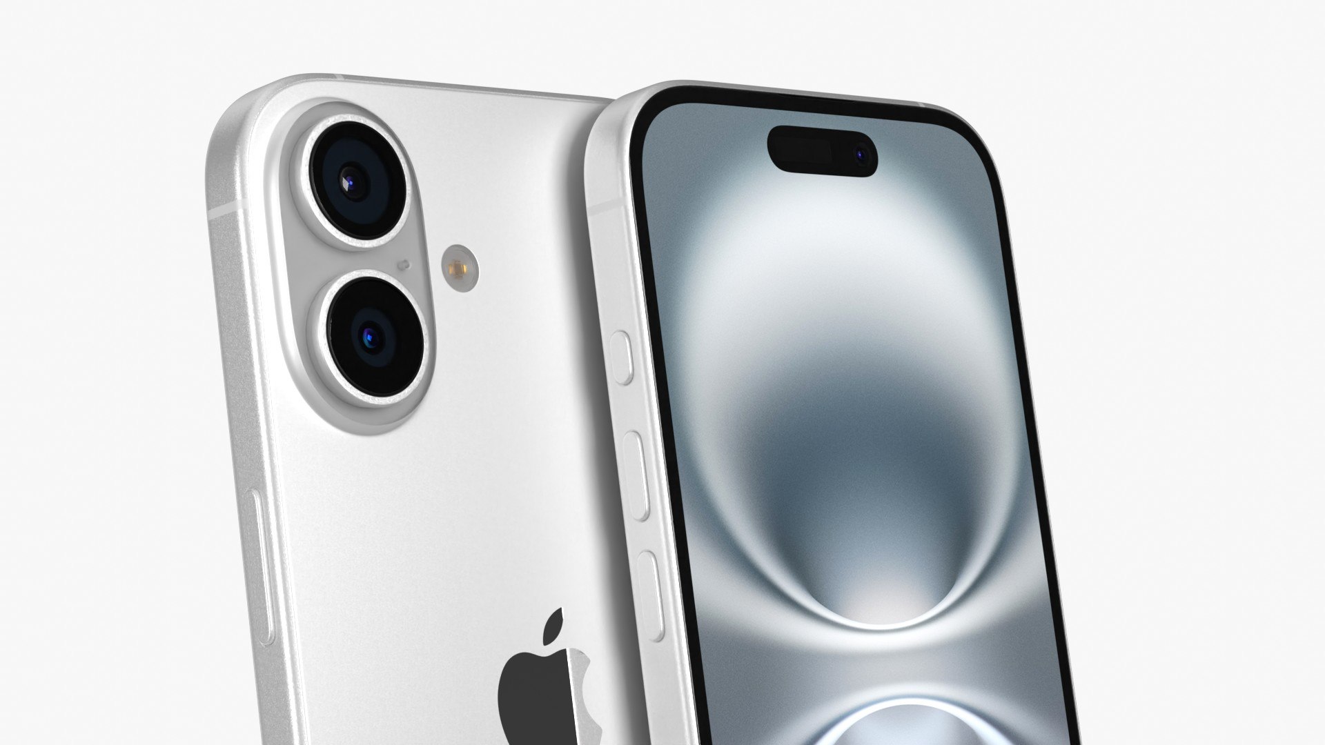 3D Model Apple IPhone 16 White - TurboSquid 2281243