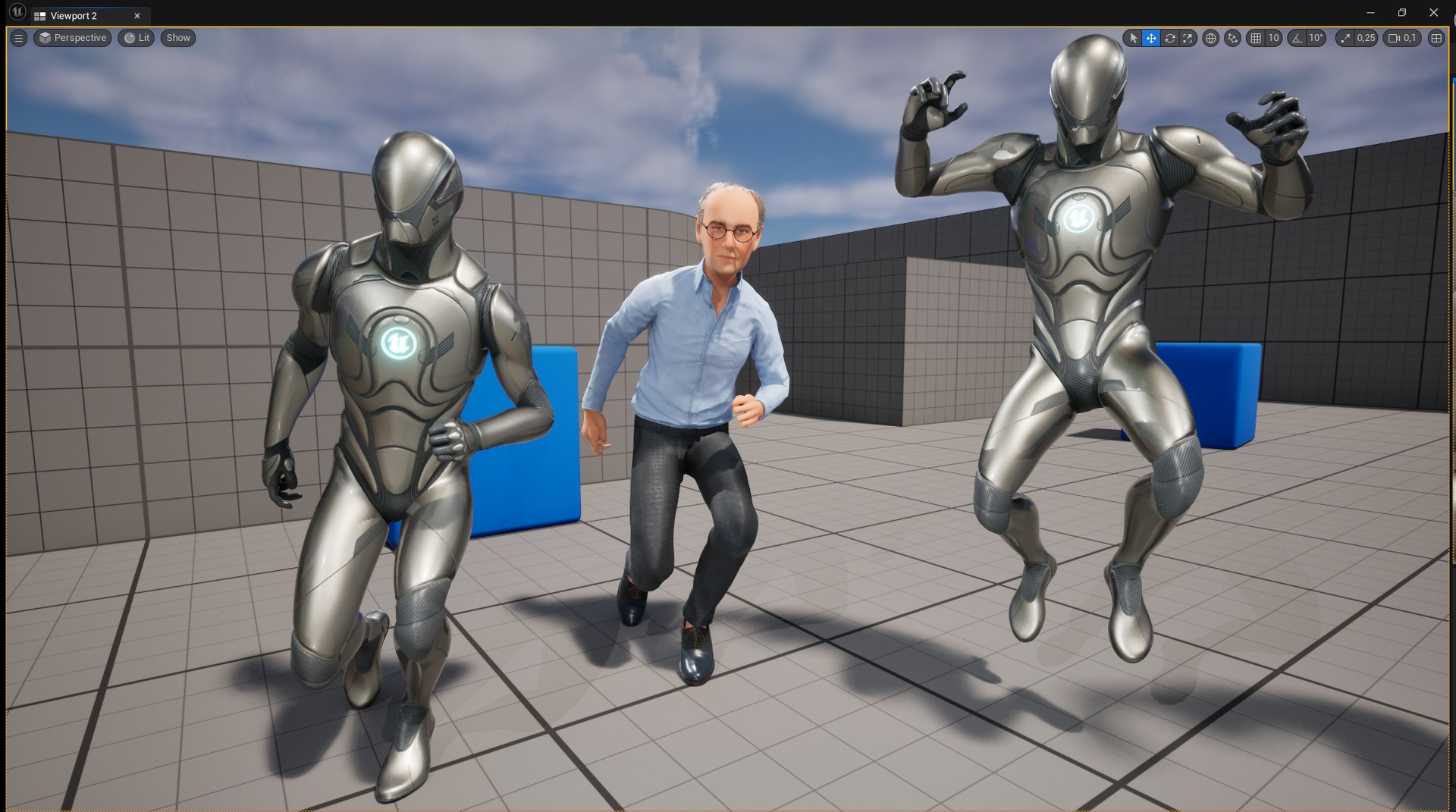 Smart Thoughtful And Classic Style 3D Senior Male Character 3D ...