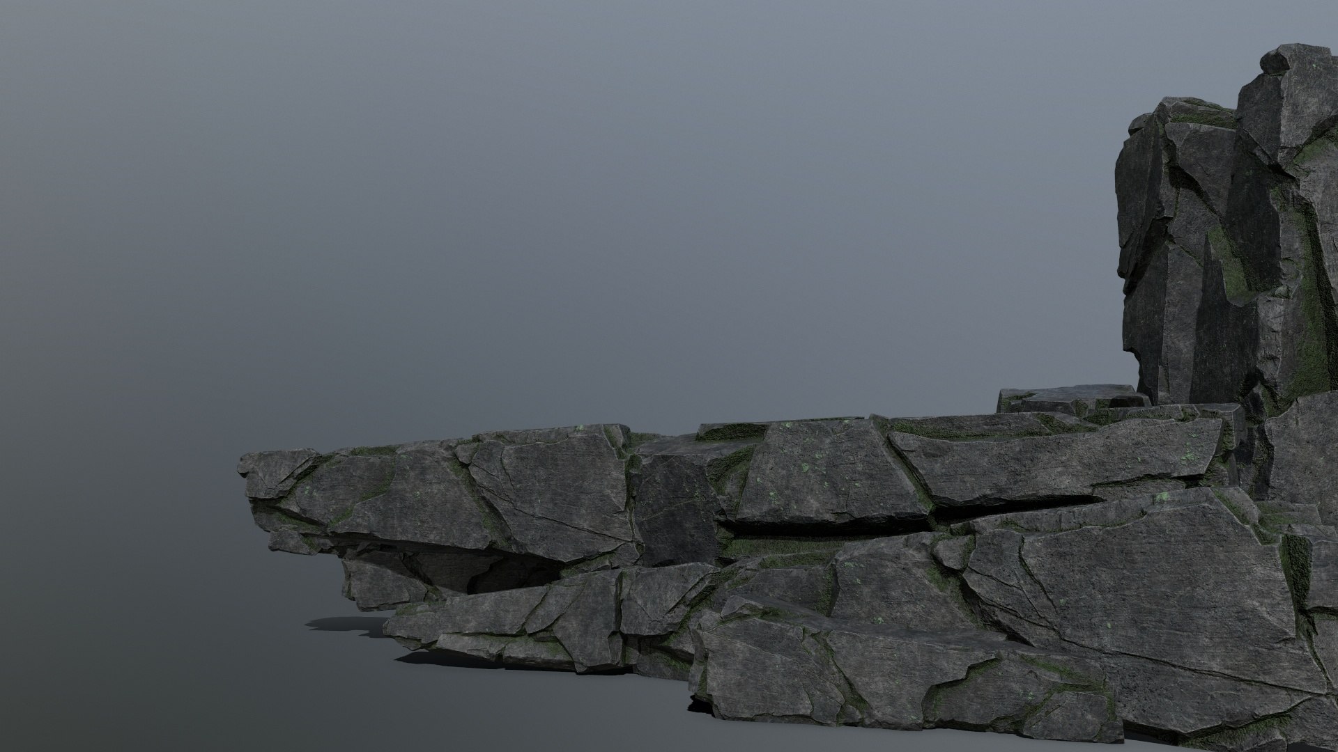 3D Model Cliff Rocks - TurboSquid 2276164