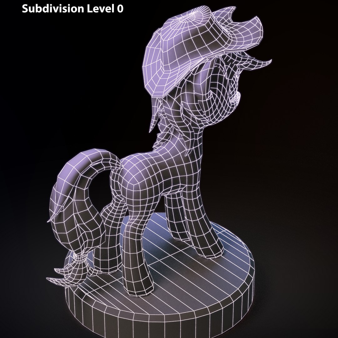 3d Model Little Pony Applejack