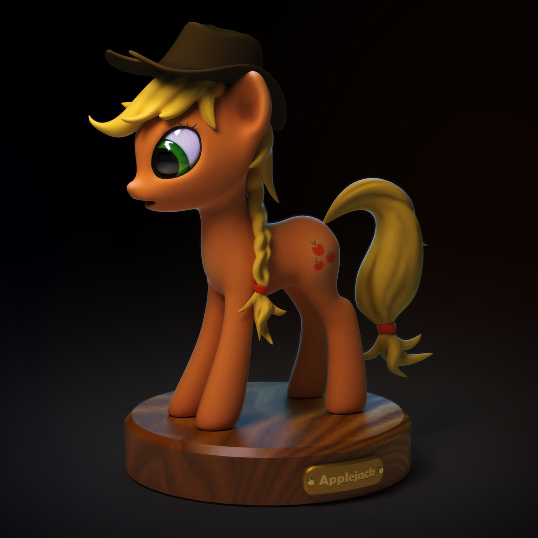 3d Model Little Pony Applejack