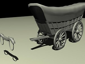 Covered Wagon 3D Models for Download | TurboSquid