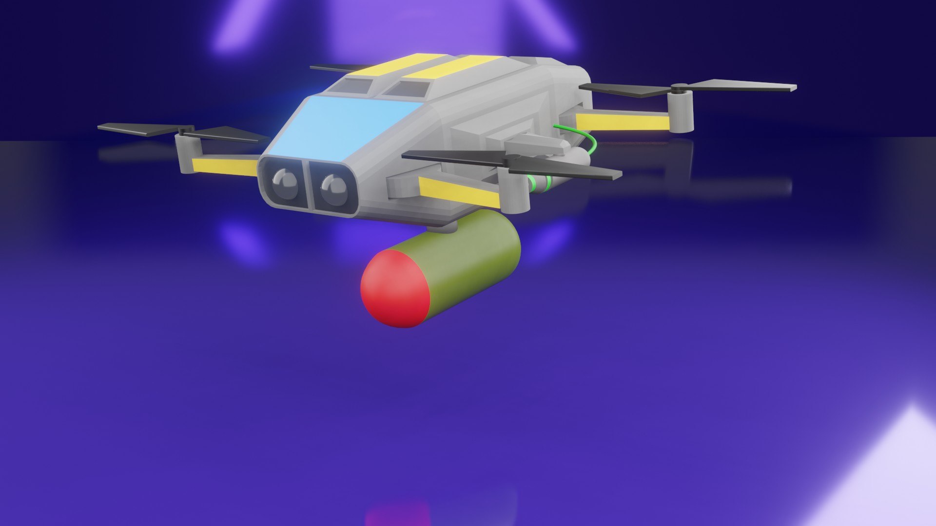 3D Drone Attack Model - TurboSquid 2116082